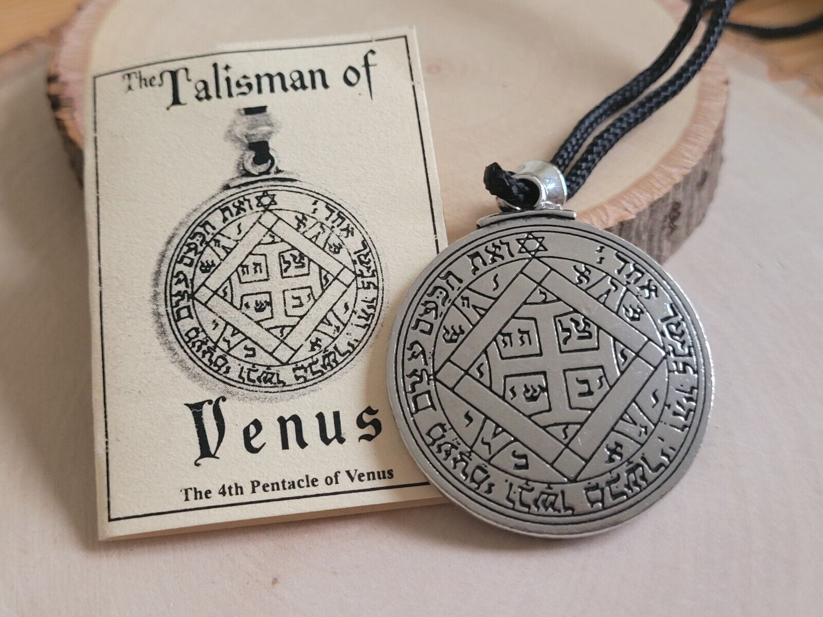 Talisman of Venus Love Pentacle Solomon Seal Magic 1.5" Pendant Amulet ...
