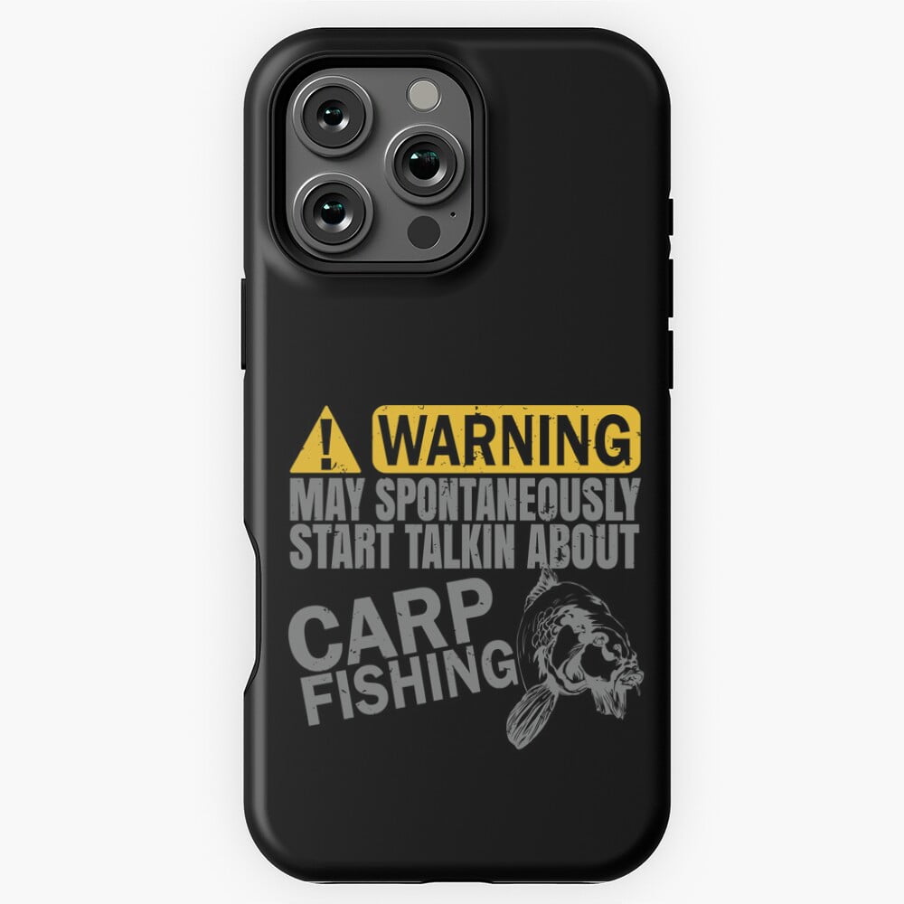 Talk About Carp Fishing Angler Art iPhone Case 17 16 15 14 13 12 11 Pro ...