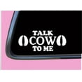 Talk Cow to Me TP 705 Car Window 8" DECAL STICKER cattle bull ranch ...