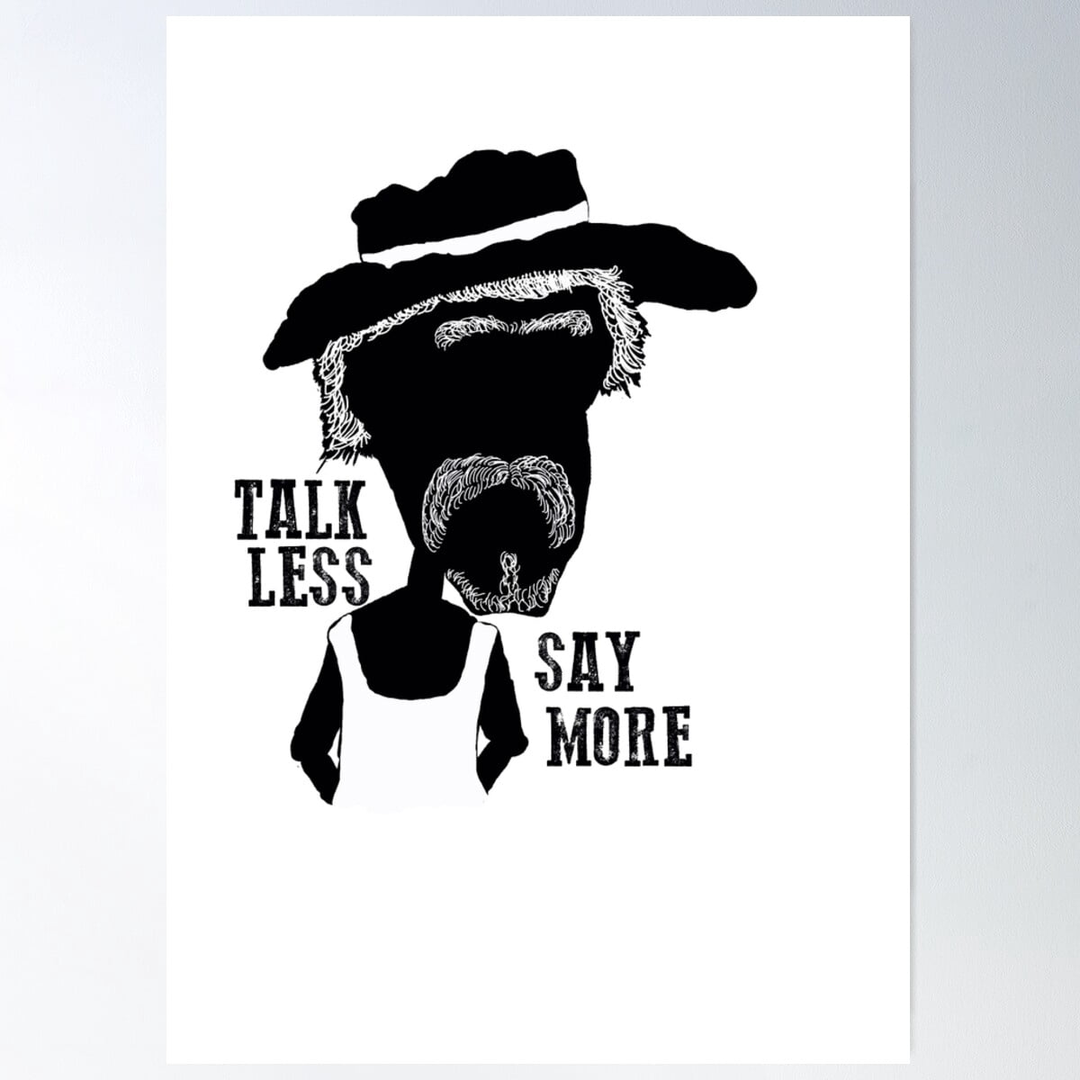 Talk Less, Say More Poster Wall Art, Modern Wall Decor For Living Room ...