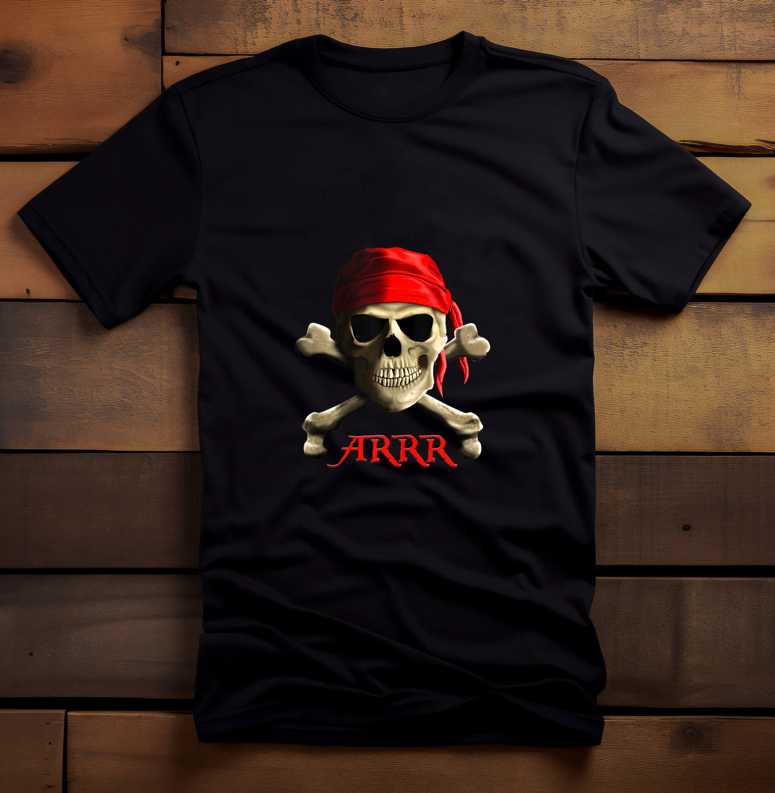 Talk Like A Pirate Jolly Roger T-Shirt - Walmart.com