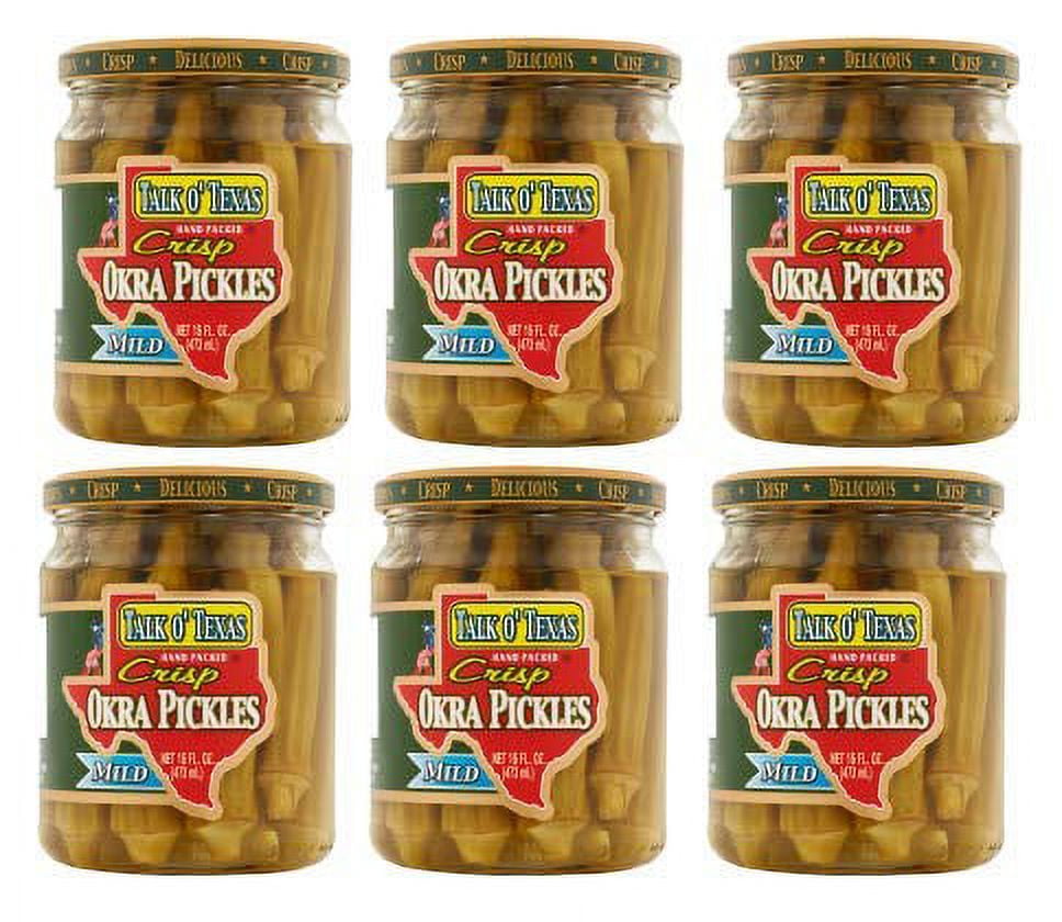 Talk O Texas Okra Pickled Mild (2 count) (Pack of 3) - Walmart.com