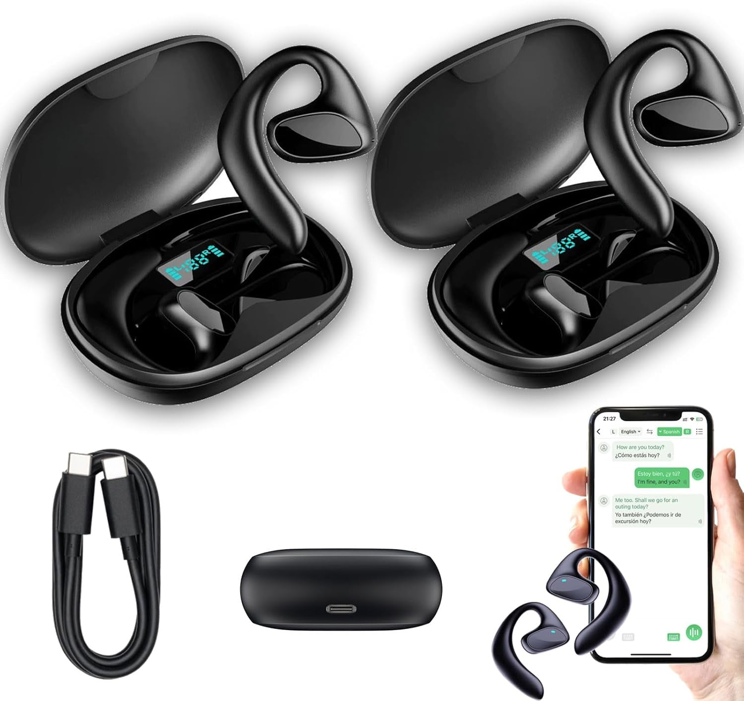 Talkbuds Translator, Qinux Talkbuds, Talk Buds Translator, 144 ...