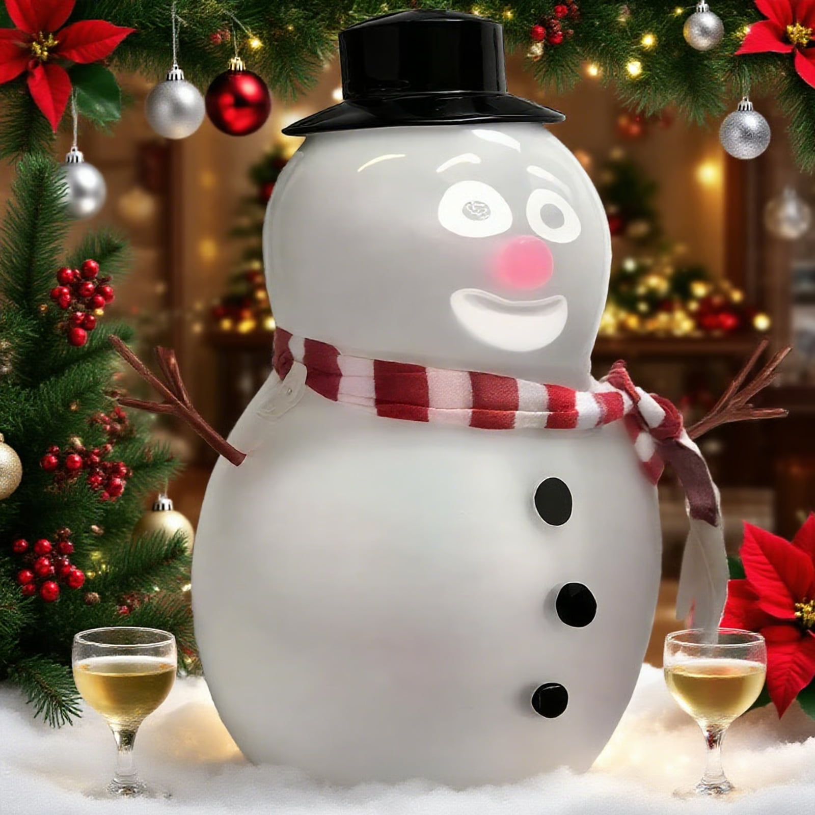 Talking Animated Blink Snowman with Built in Projector & Speaker Plug'n ...