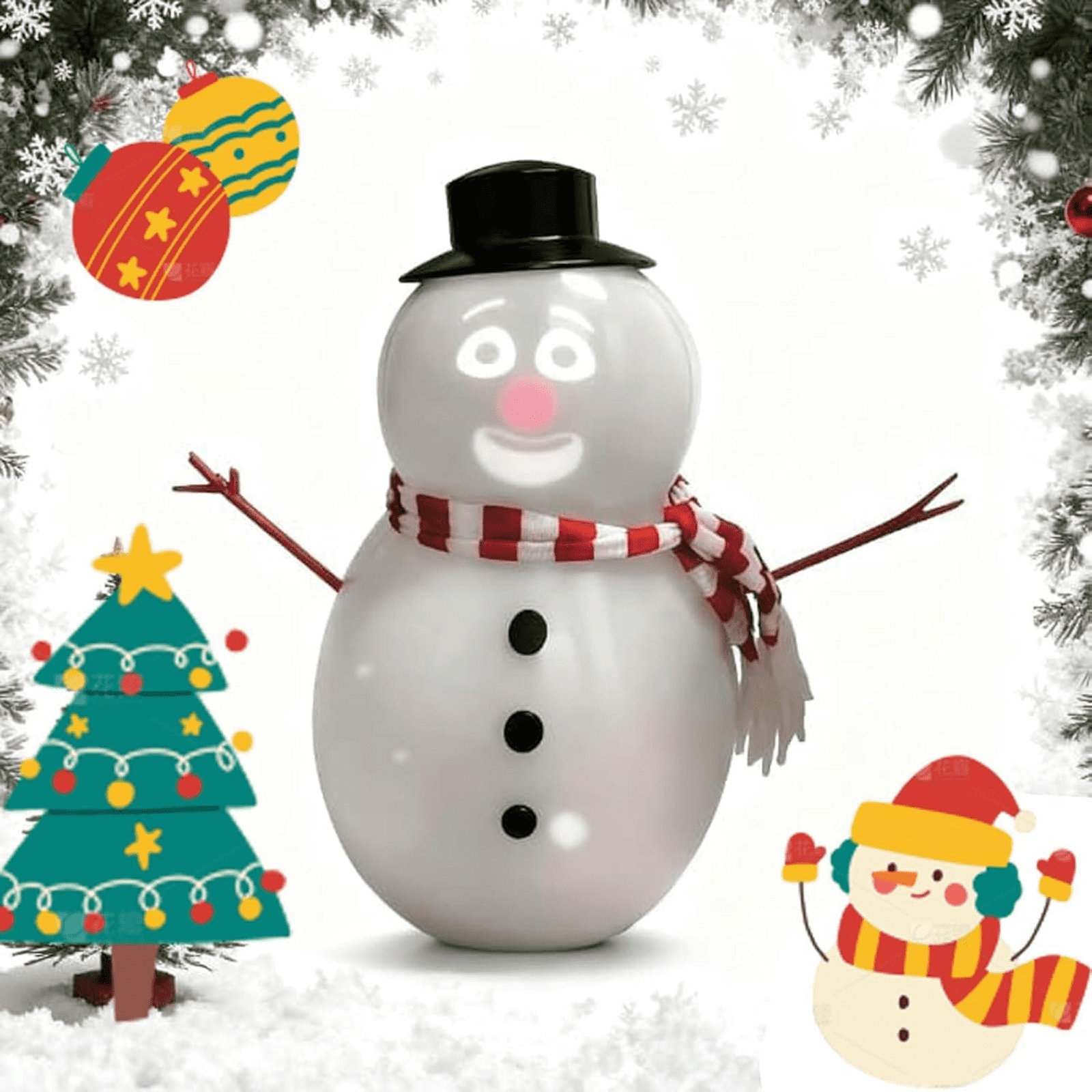 Talking Animated Blink Snowman with Built-in Projector & Speaker, Fun Singing Dancing ...