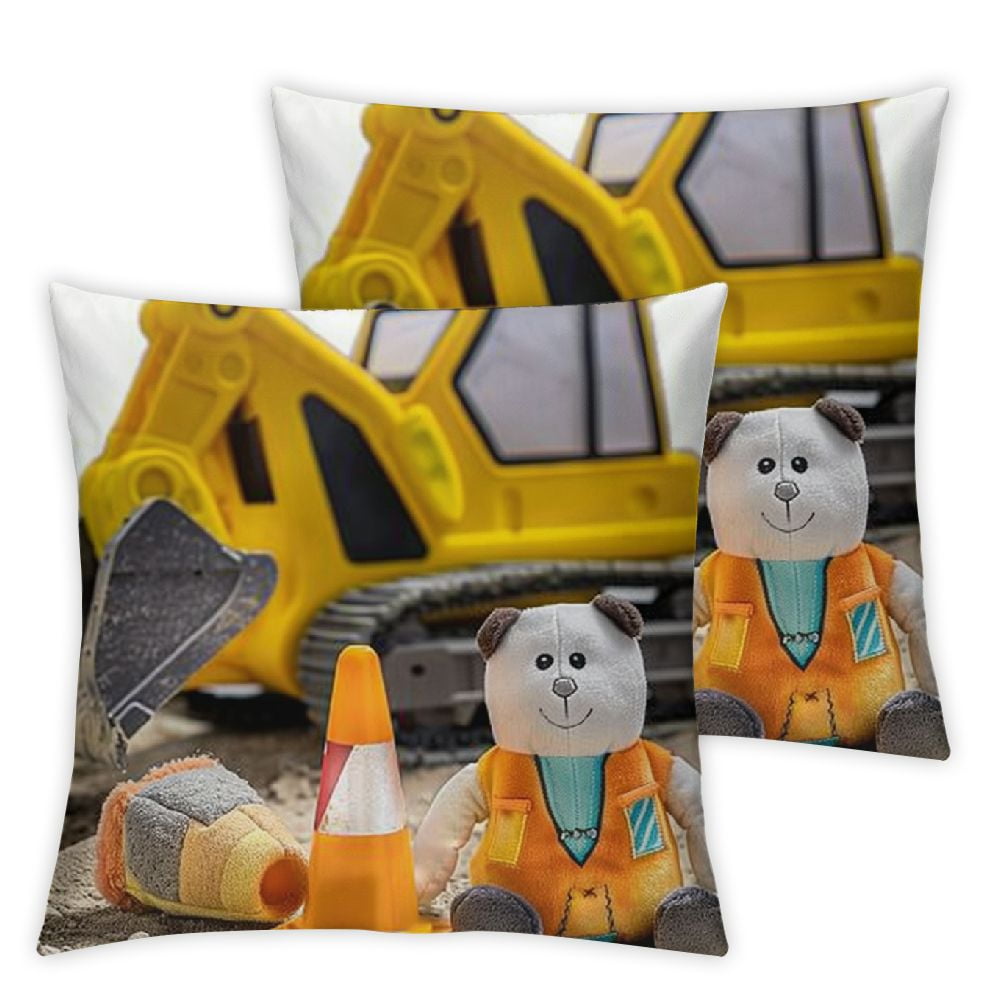 Talking Excavator Plush Toy Set | Includes Construction Items | Plush ...