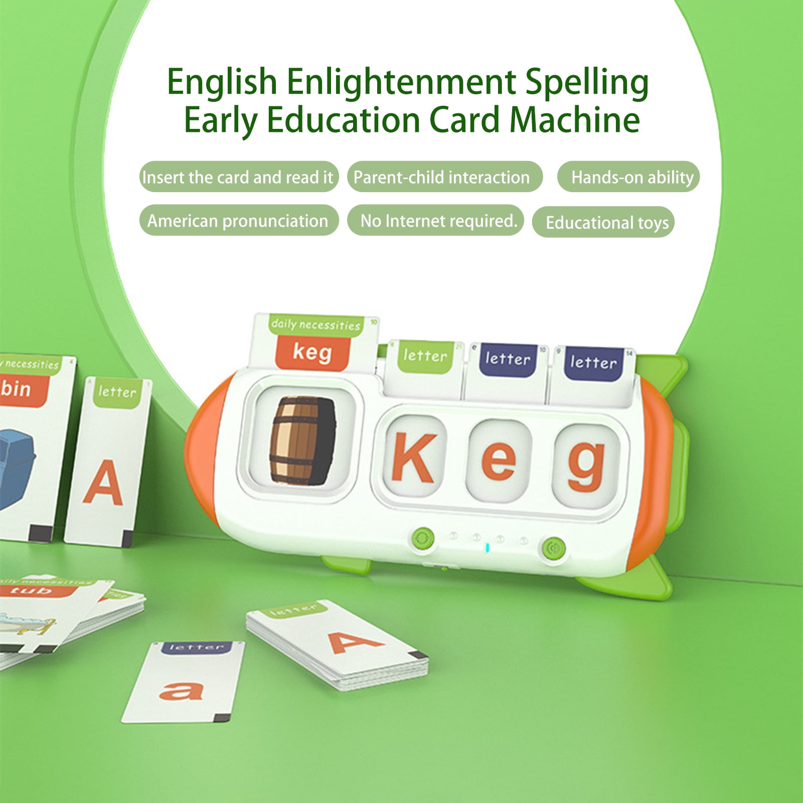 Talking Flash Card Educational Toy Kids Early Education Machine Travel ...