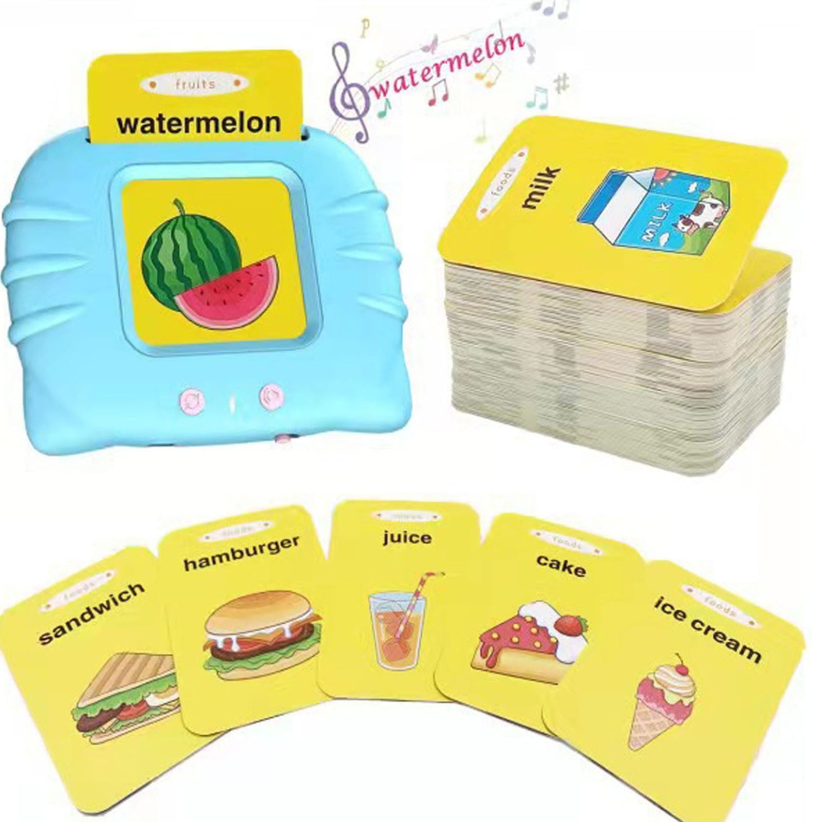 Talking Flash Cards with 224 Word Cards,2 Early Childhood Education ...