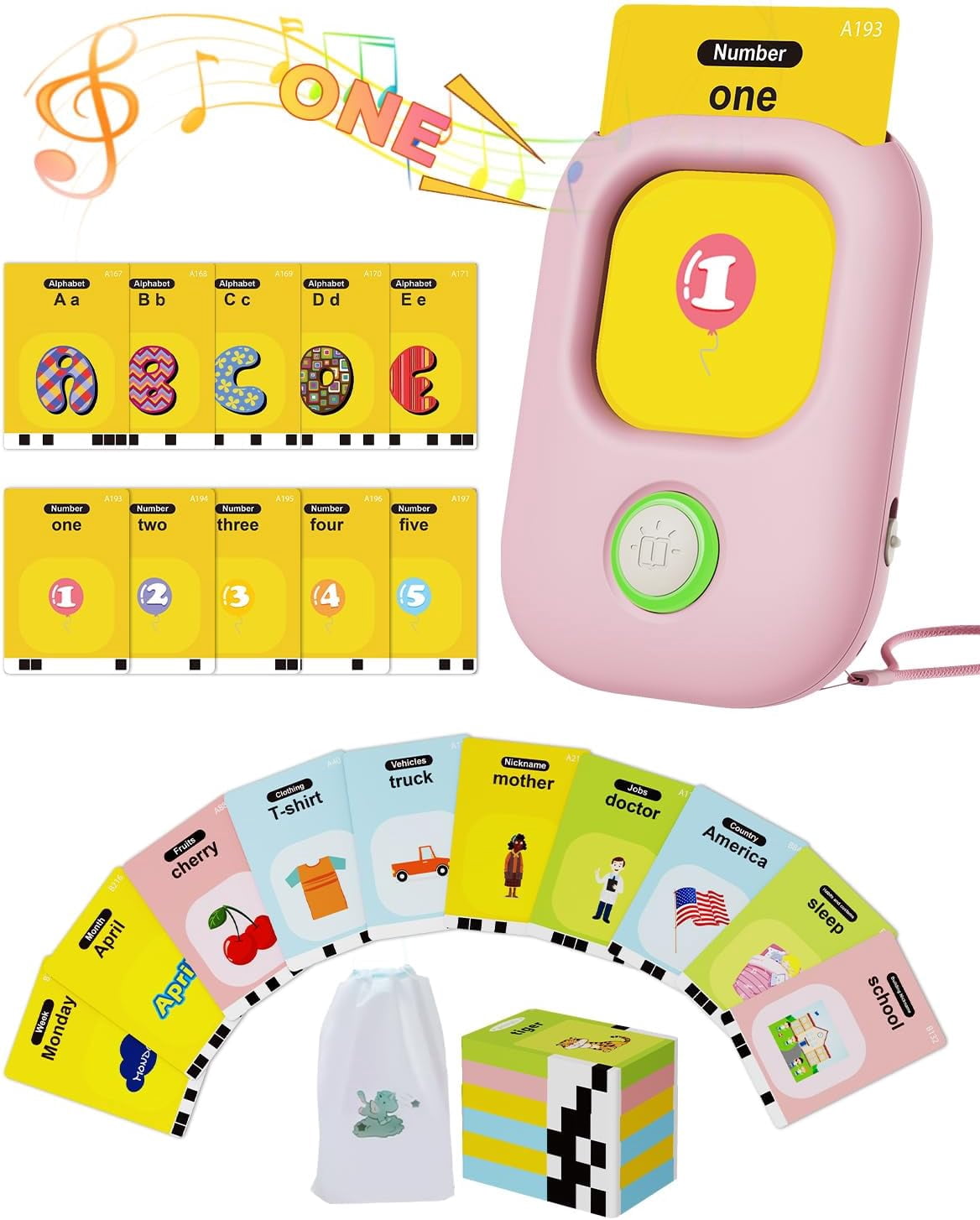 Talking Flash Cards, Kids Toddler Flash Cards with 448 Sight Words ...