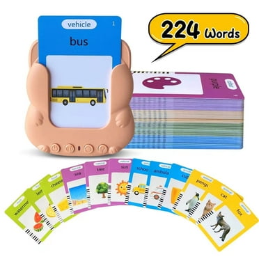 Talking Flash Cards Learning Toy for Toddlers 2-5 Years, 112 Flashcards ...