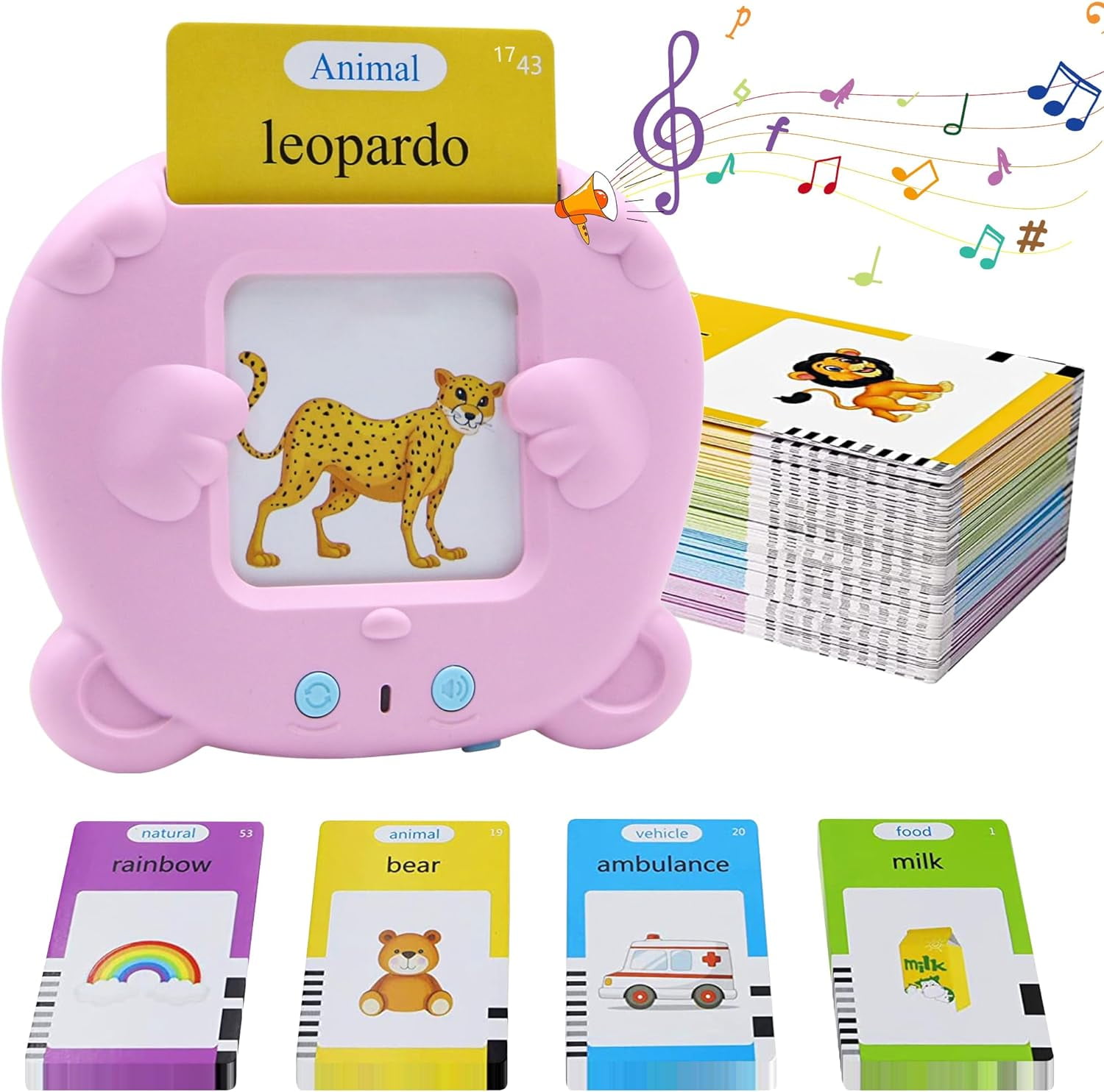 Talking Flash Cards for Toddlers 2-6 Years, Speech Therapy Toys ...