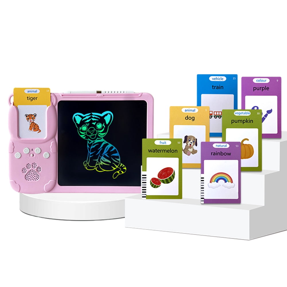 Talking Flash Cards Writing Tablet,LCD Writing Tablet with 224 Words ...