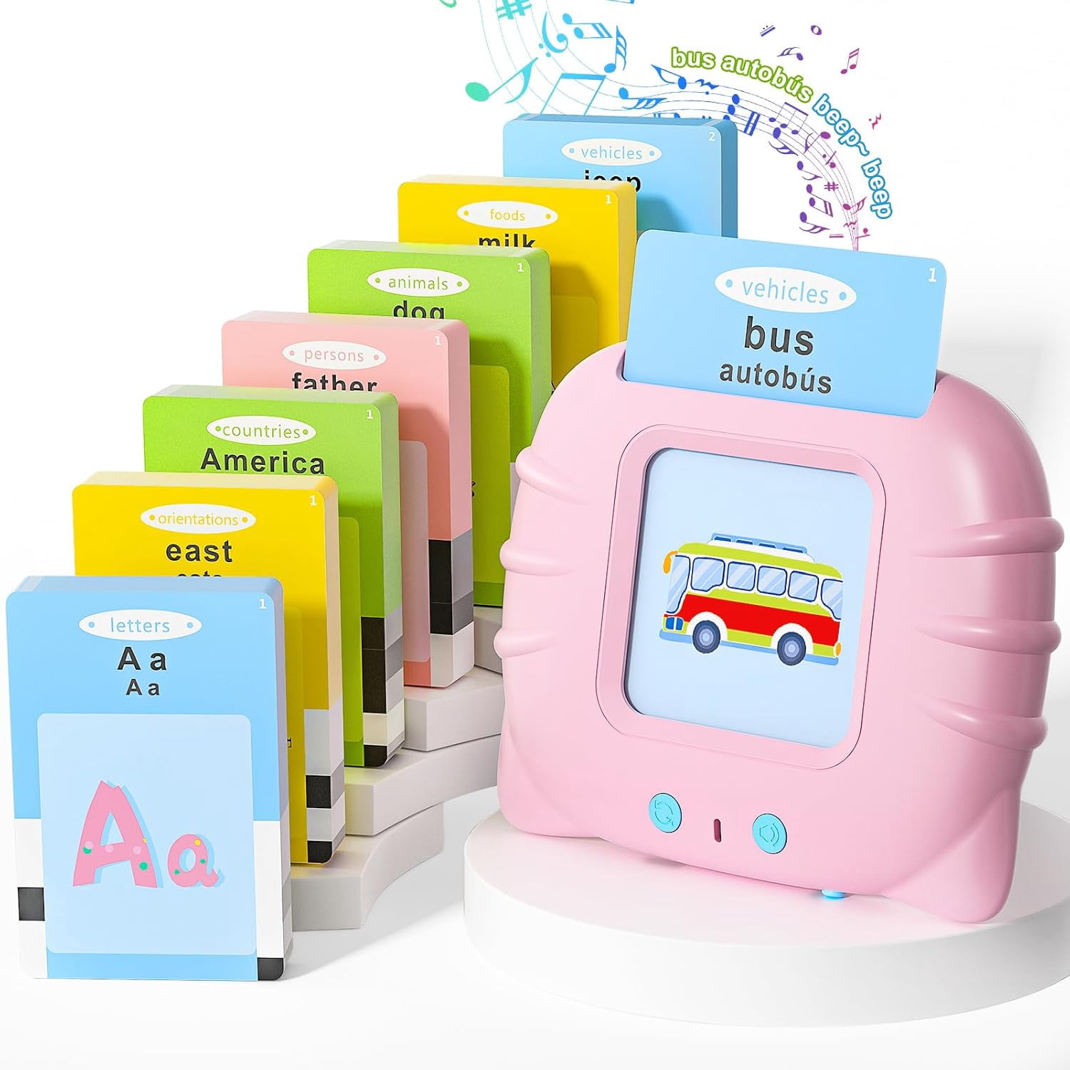 Talking Flash Cards with 224 Sight Words, Montessori Educational ...