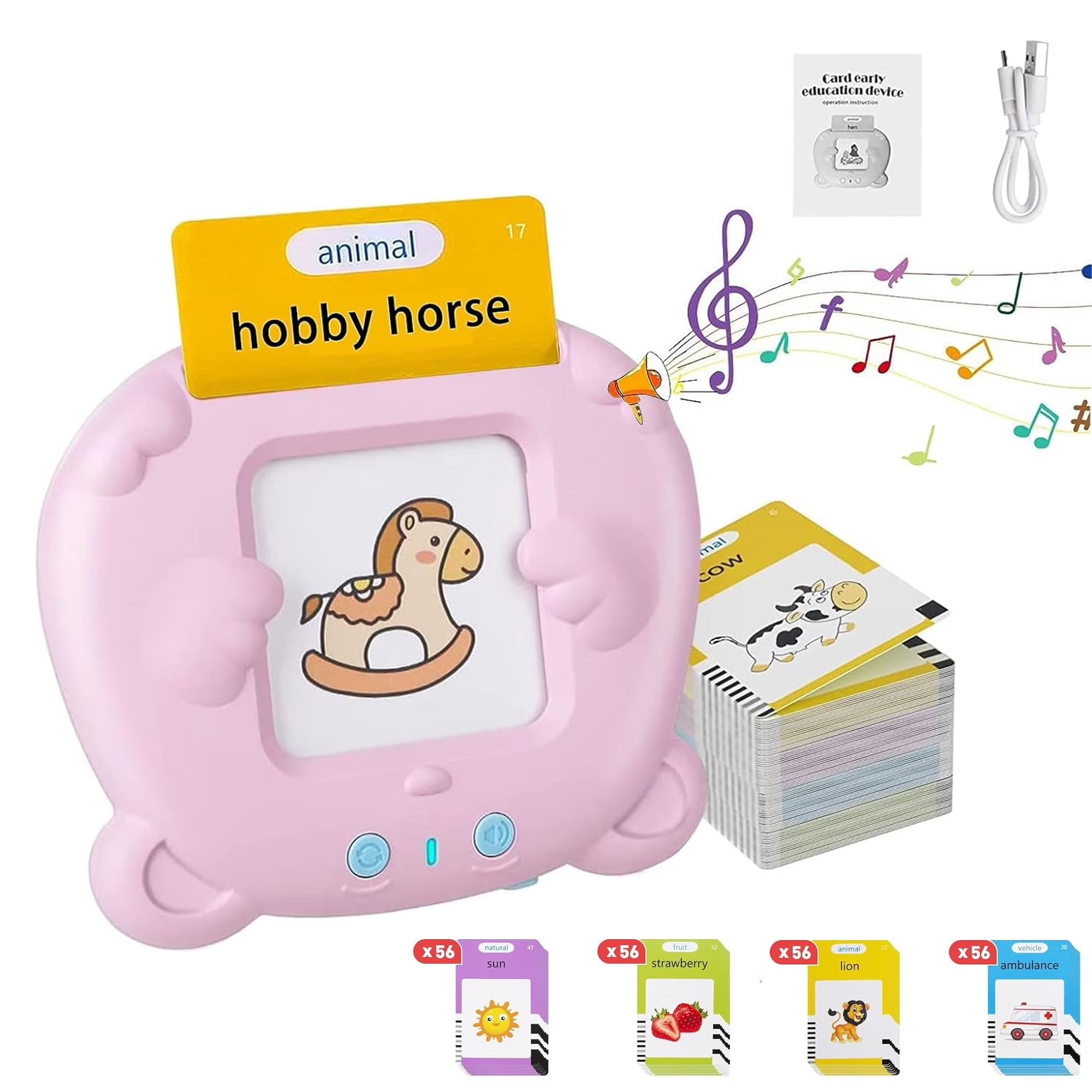 Talking Flash Cards with 510 Sight Words,Montessori Learning Toys ...