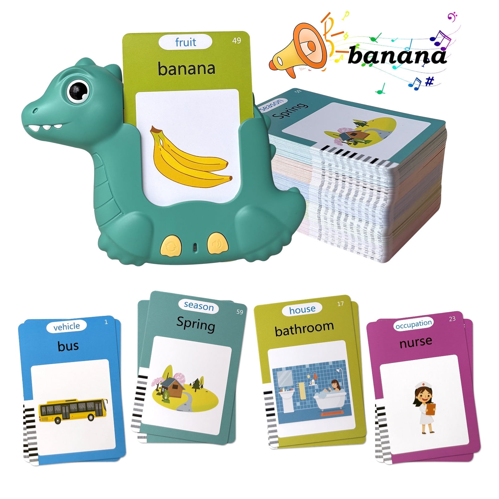Talking Flash Cards with Sight Words, Preschool Montessori Toys ...