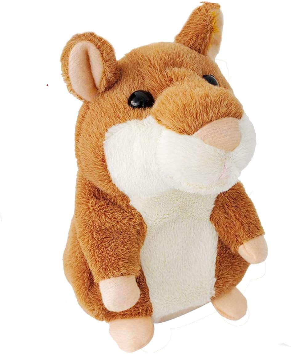 Talking Hamster Mouse Plush Interactive Toy Repeat What You Say Mimicry ...