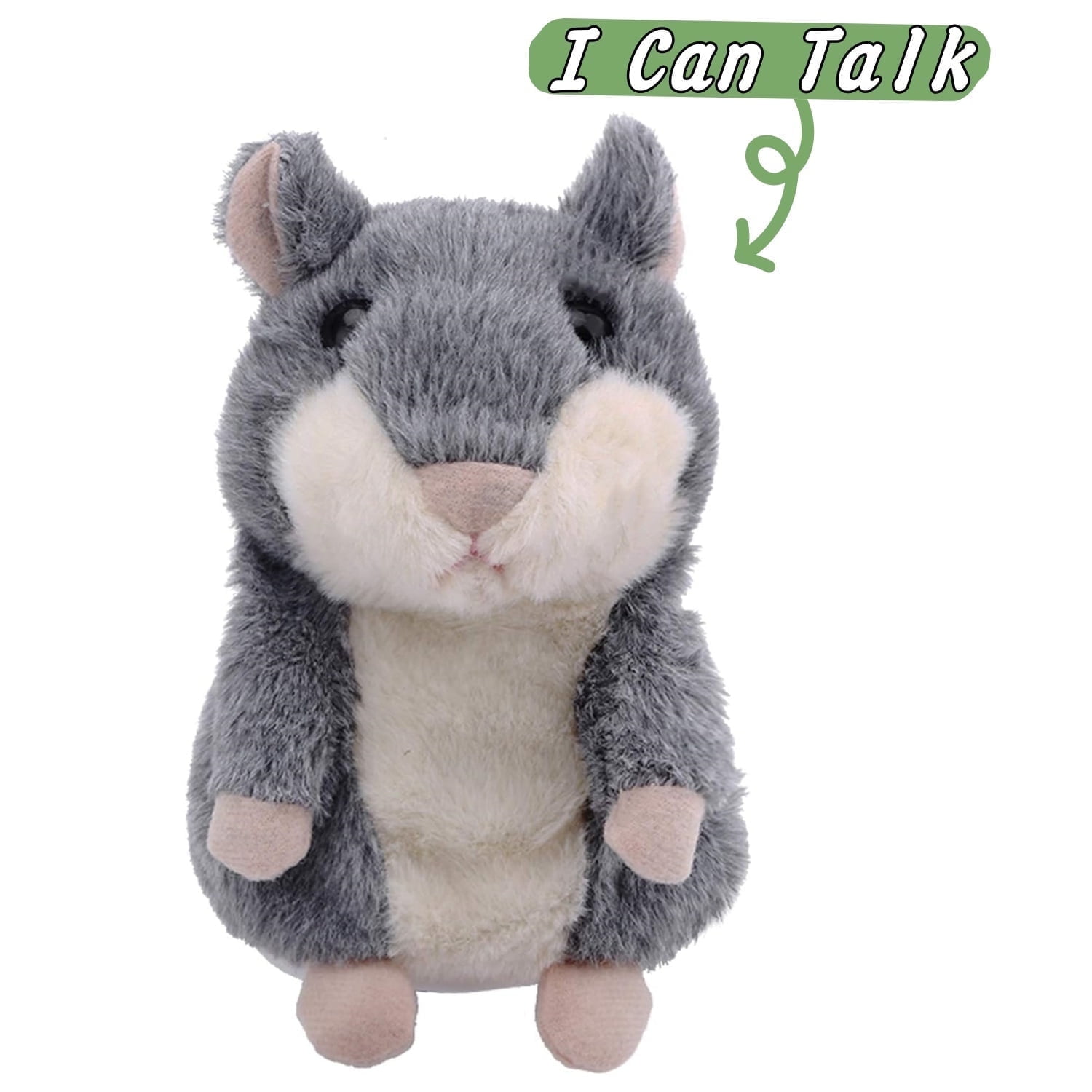 Talking Hamster Talking Toy Interactive Stuffed Plush Animal Toddler ...