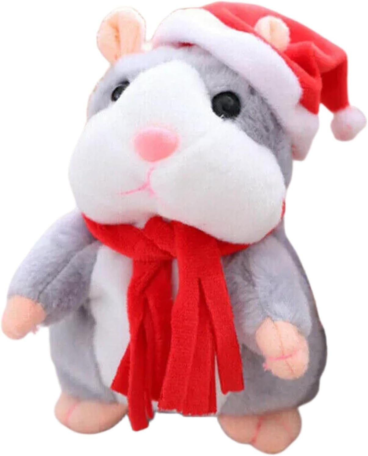 Talking Hamster Toy Repeats What You Say | 15cm Interactive Christmas ...