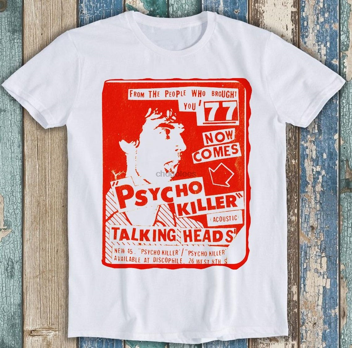 Talking Heads Psycho Killer Red Limited Edition Punk Music Gift Tee T ...