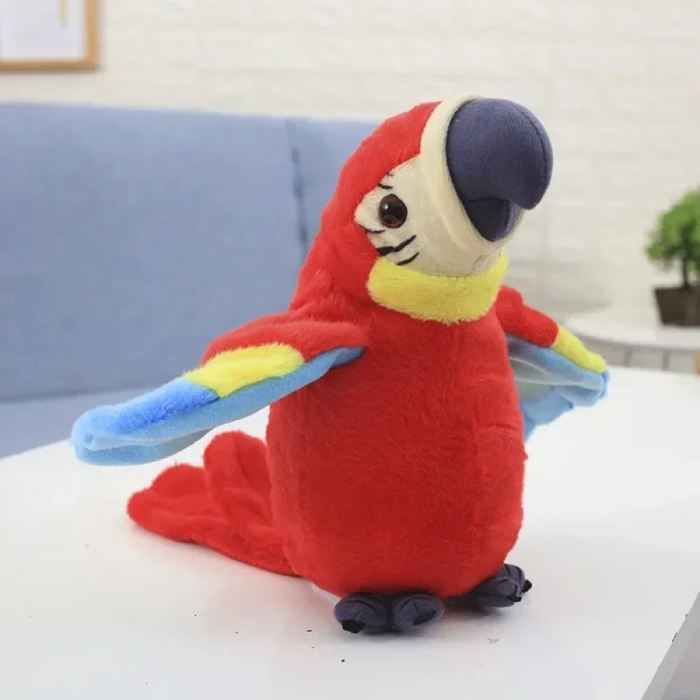 Talking Macaw Parrot Repeat What You Say Stuffed Animal Plush Toy ...