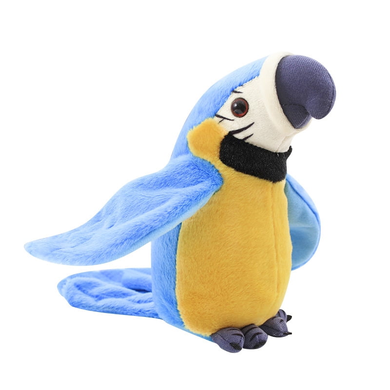 Talking Parrot Repeat What You Say Stuffed Animal Plush Toy Parrot Pet ...