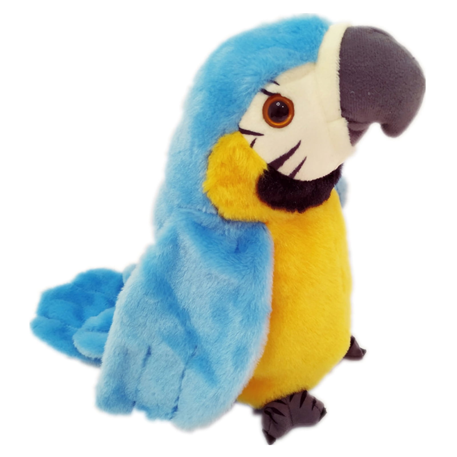 Talking Parrot Repeats What You Say Electronic Interactive Plush Toy ...