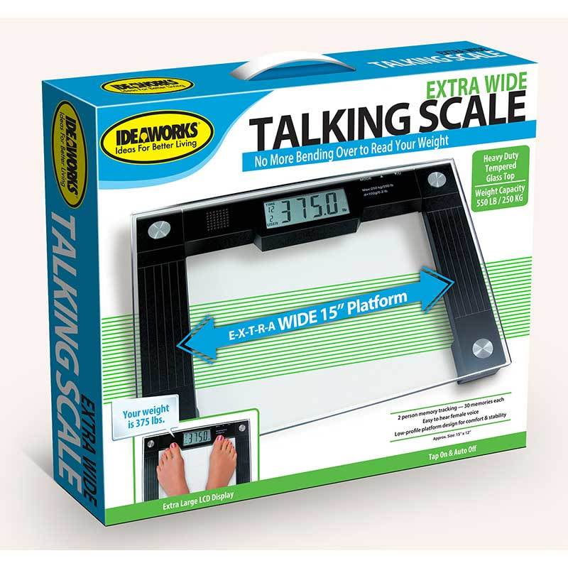 Talking Scale, 15" x 12" x 1" Platform, 550 lb. Weight Capacity-1 Each ...