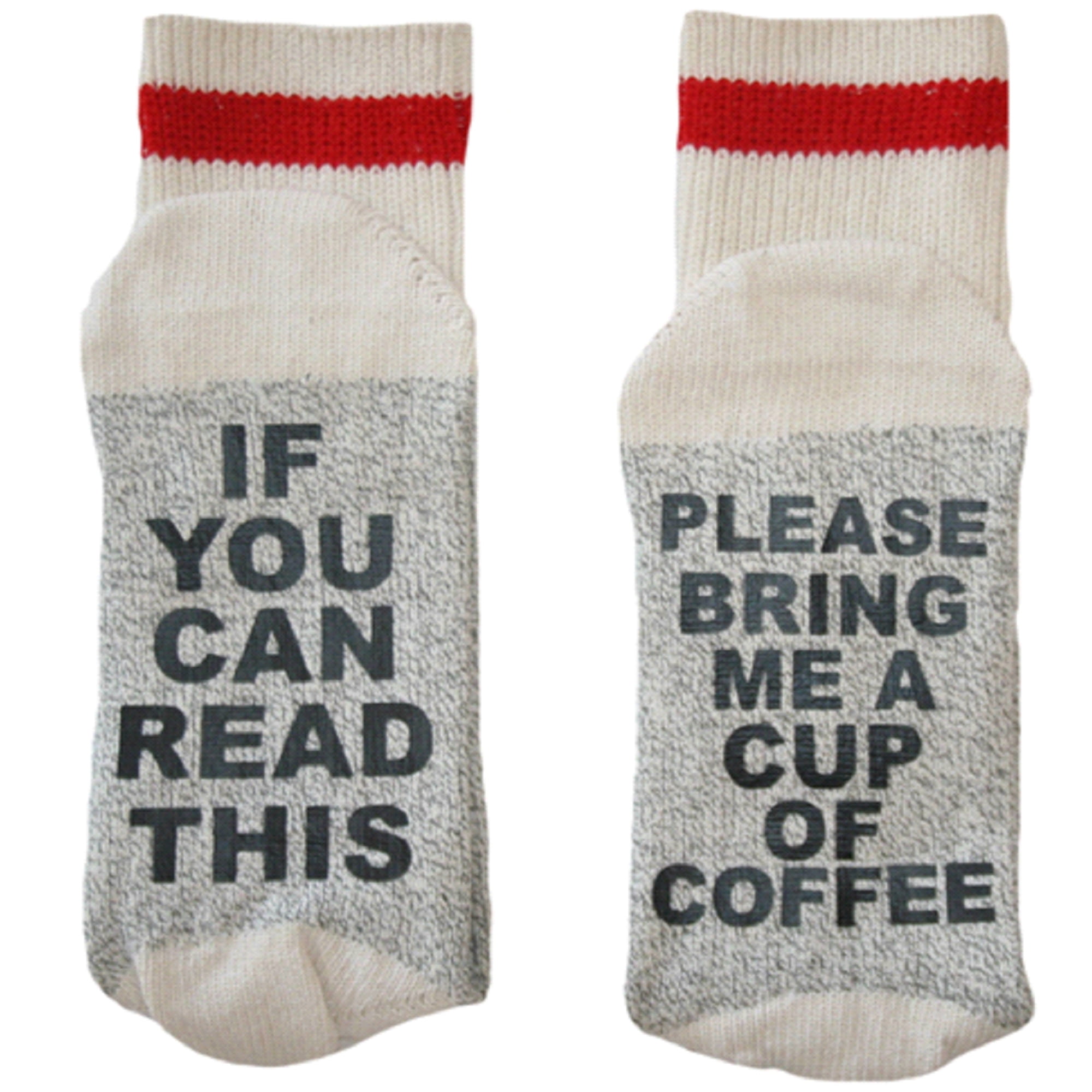Talking Socks Please Bring Me A Cup Of Coffee Adult Socks Size 11-13 ...