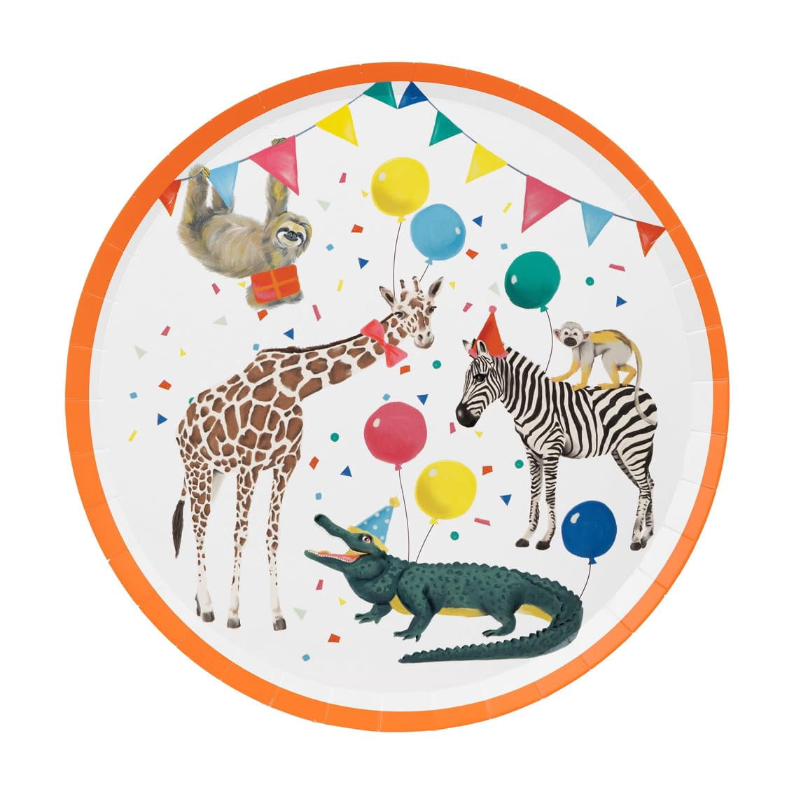 Talking Tables 8ITSC x Safari Animal Themed Paper Plates for Girls ...