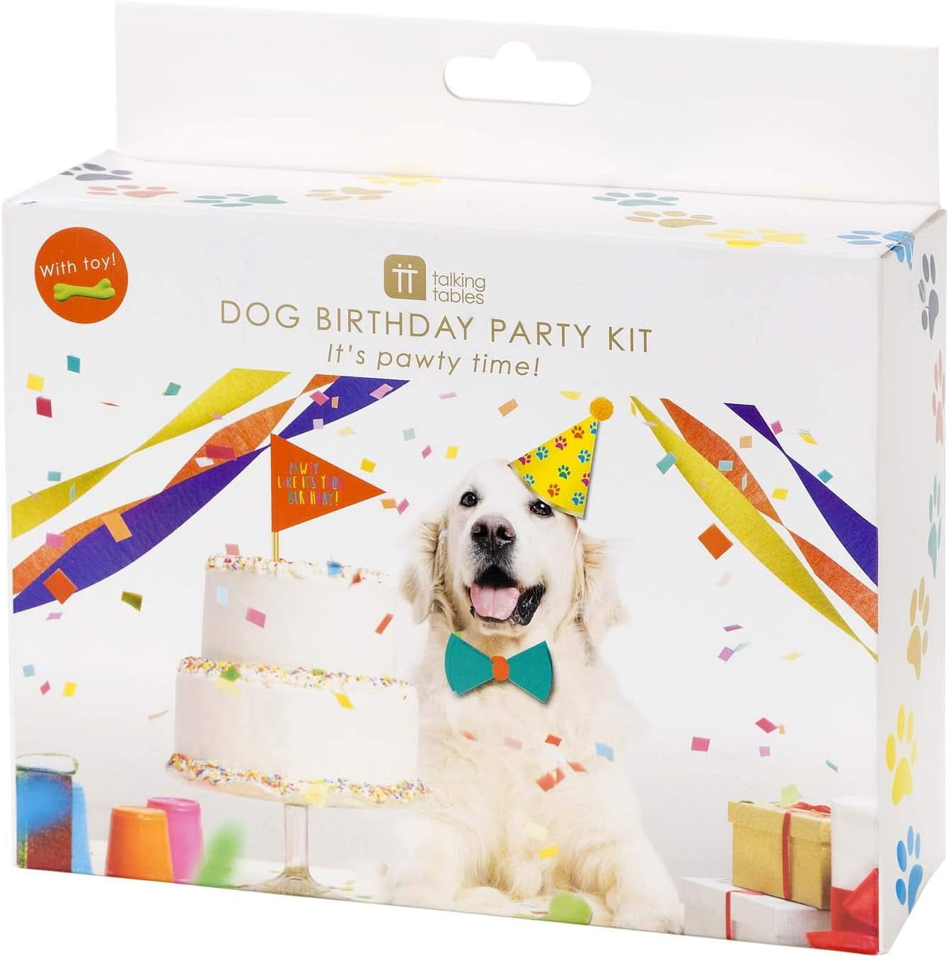 Talking Tables PAWTY-PARTYBOX Pet Dog Birthday Party Box, One Size ...