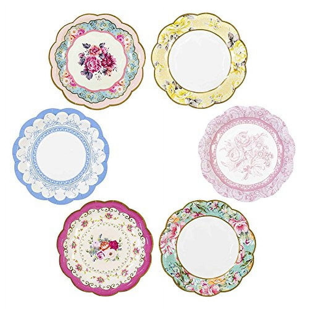 Talking Tables Small "Vintage" Plate 8", 6 designs, 12Pk - Walmart.com