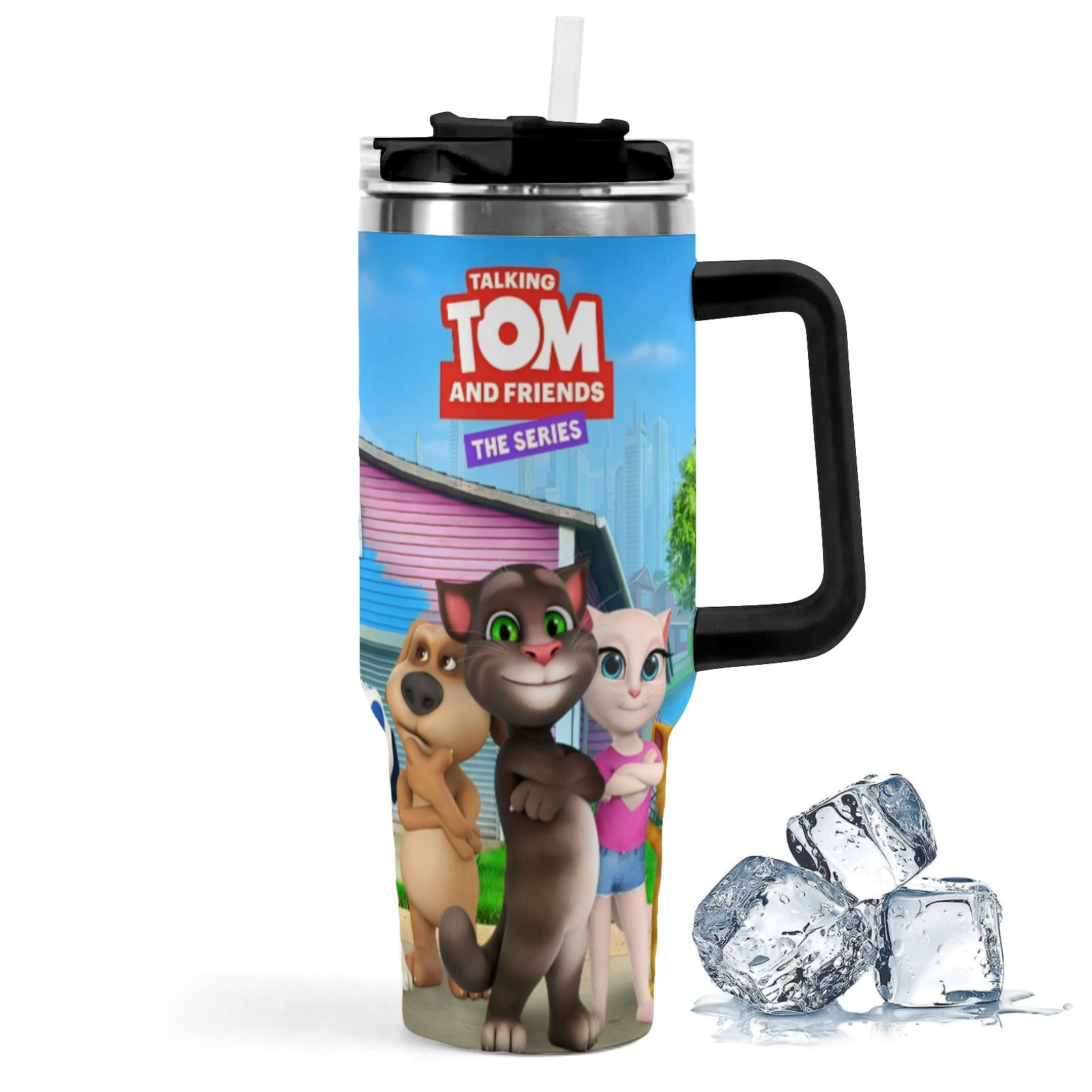 Talking Tom Large capacity car cup has an iconic print, is durable with ...