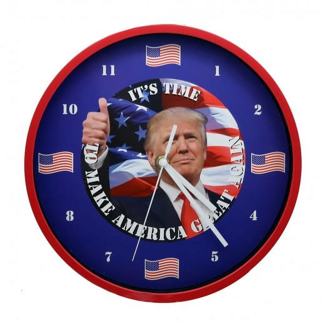As Seen on TV E-0722 President Trump Talking Clock, 10 in. Diameter ...