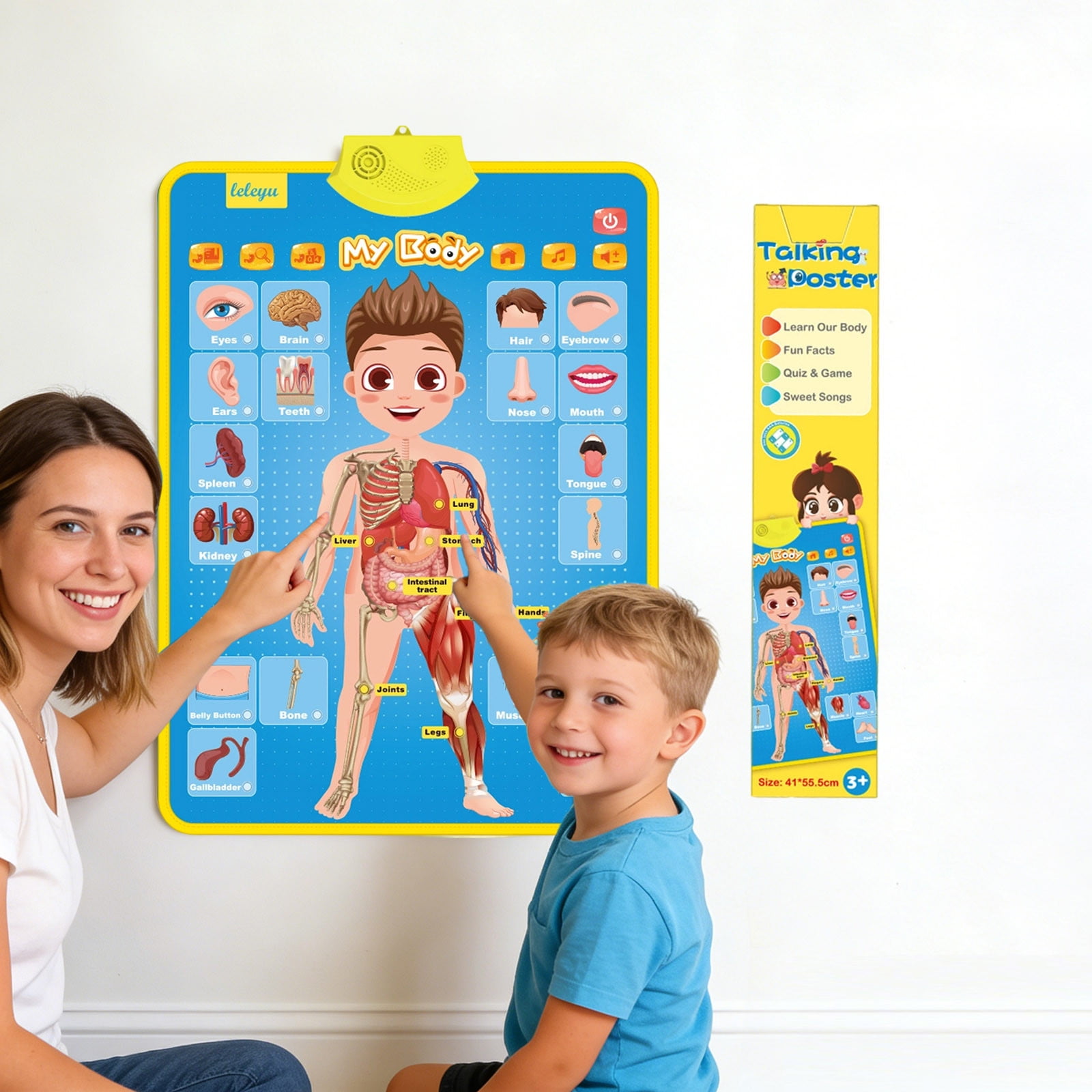 Talking Wall Chart for Kids Electronic Alphabet Wall Chart Talkings ...