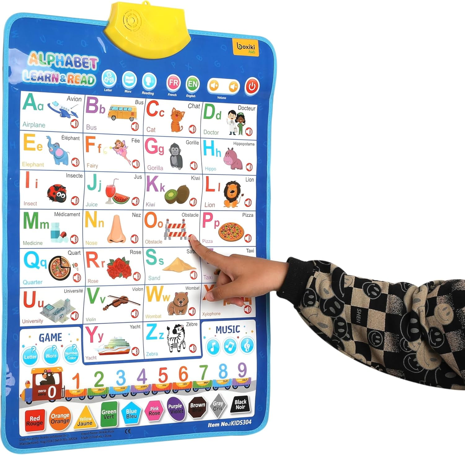 Talking Wall Charts for Kids,Bilingual English & Spanish Learning ...