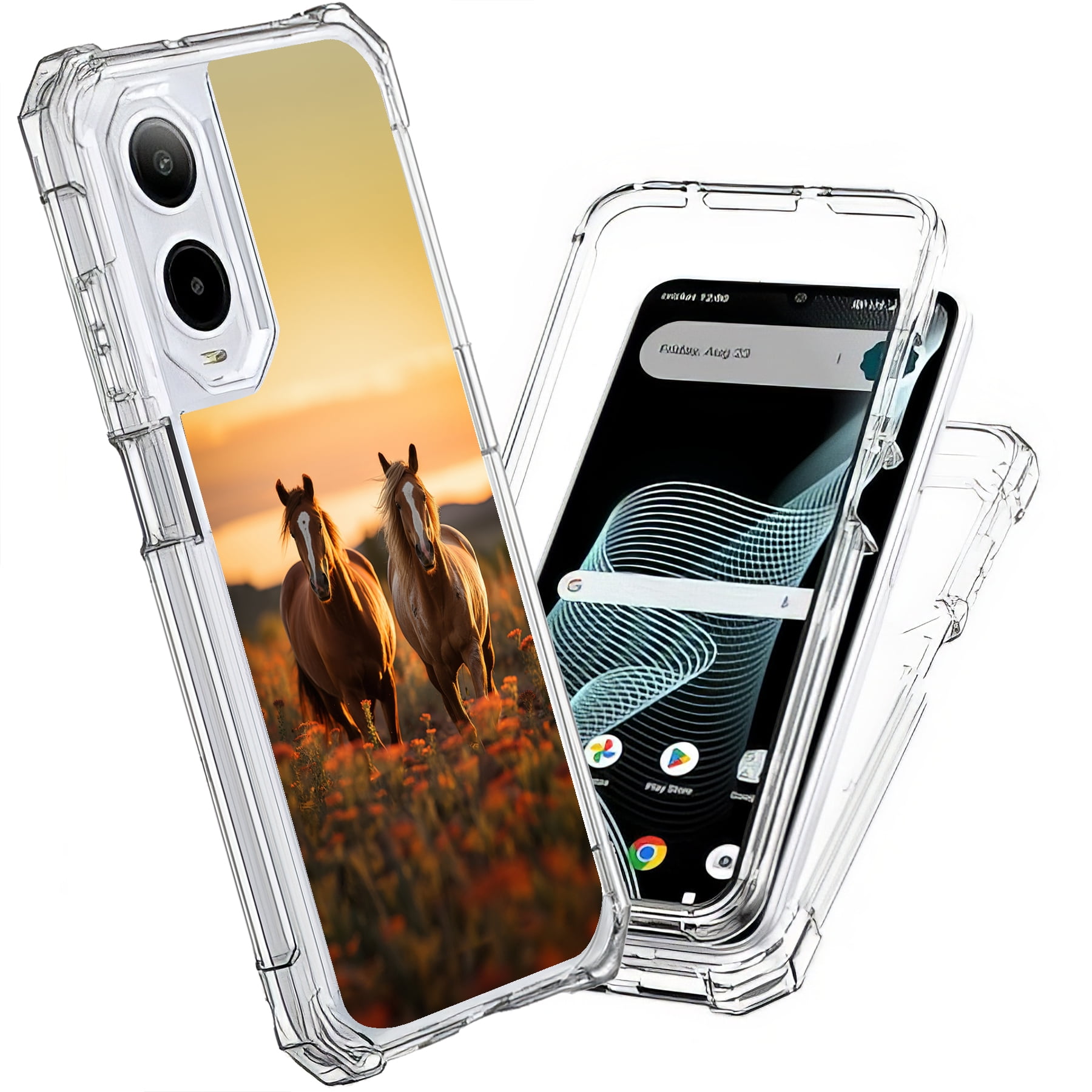 TalkingCase Full Body Phone Case Compatible for Cricket Debut S3/AT&T Vista 2(Not Debut S2 ...