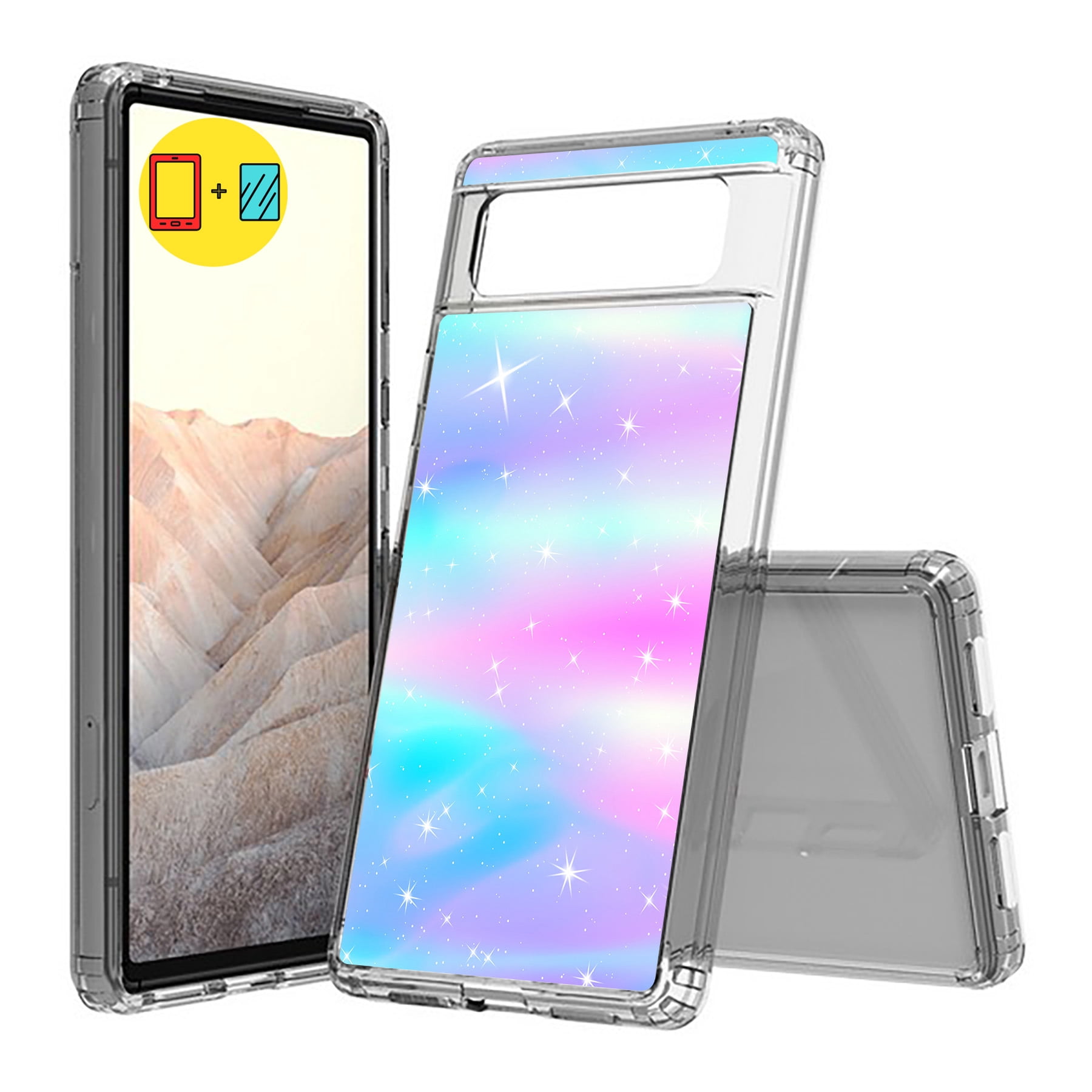 TalkingCase Hybrid Phone Cover Compatible for Google Pixel 6, Abstract ...