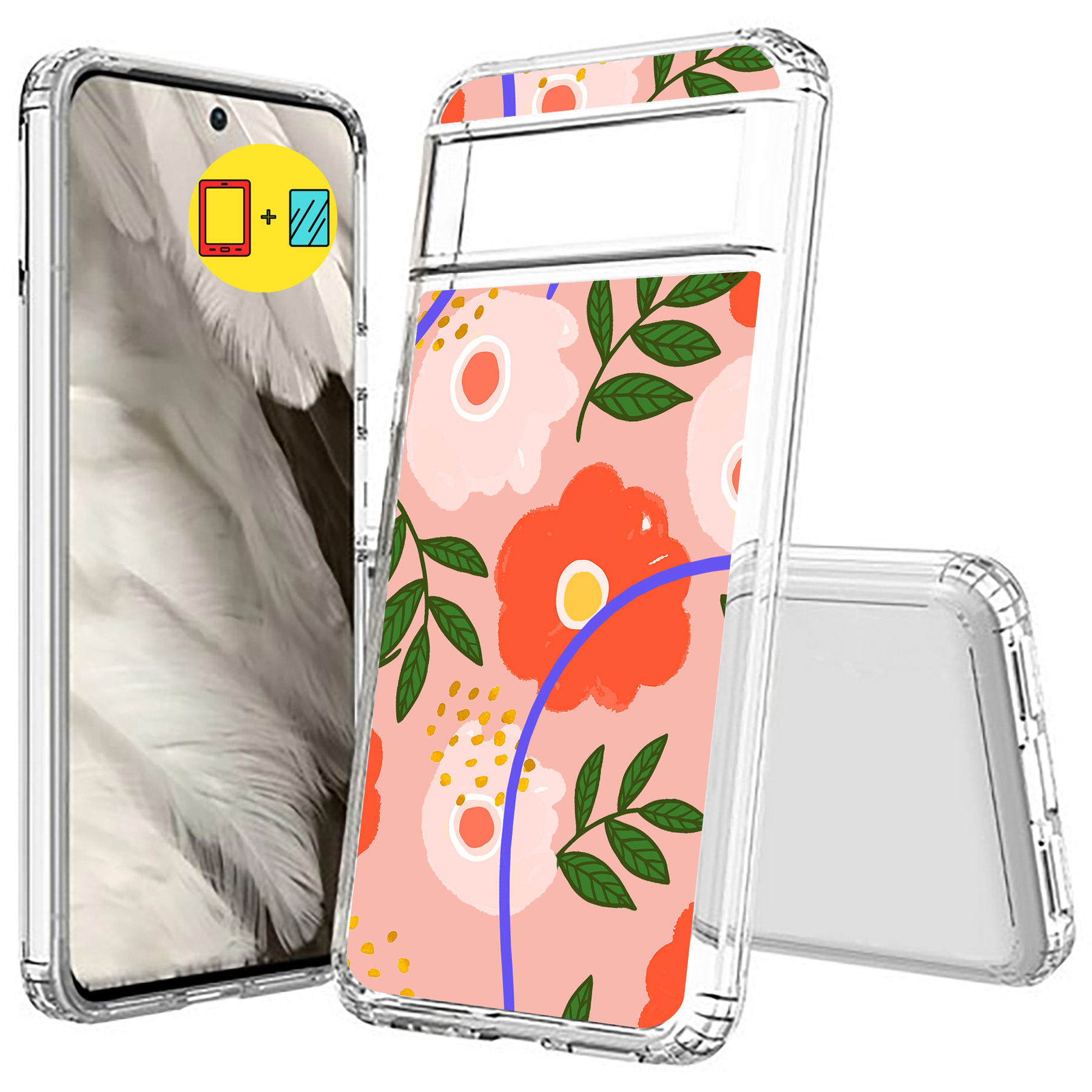 TalkingCase Hybrid Phone Cover Compatible for Google Pixel 7a, Retro ...