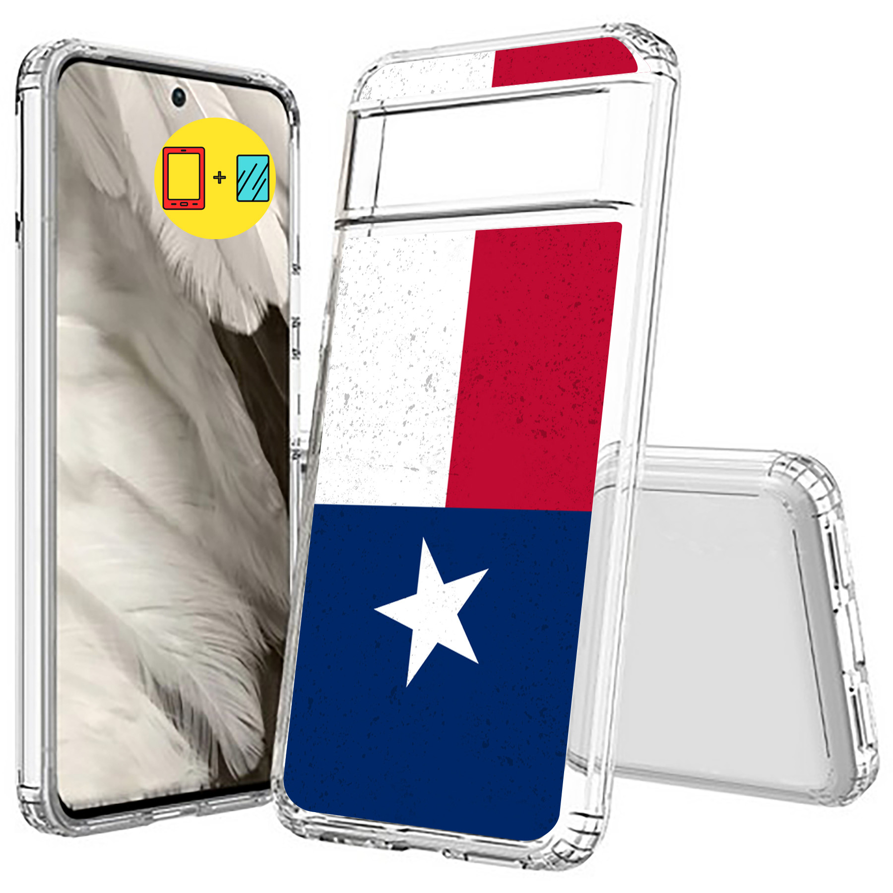 TalkingCase Hybrid Phone Cover Compatible for Google Pixel 7a, Texas ...