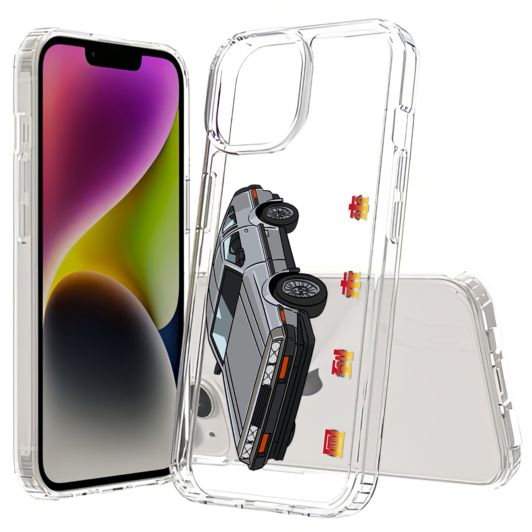 TalkingCase Hybrid Phone Cover Compatible for Apple iPhone 15, DeLorean ...
