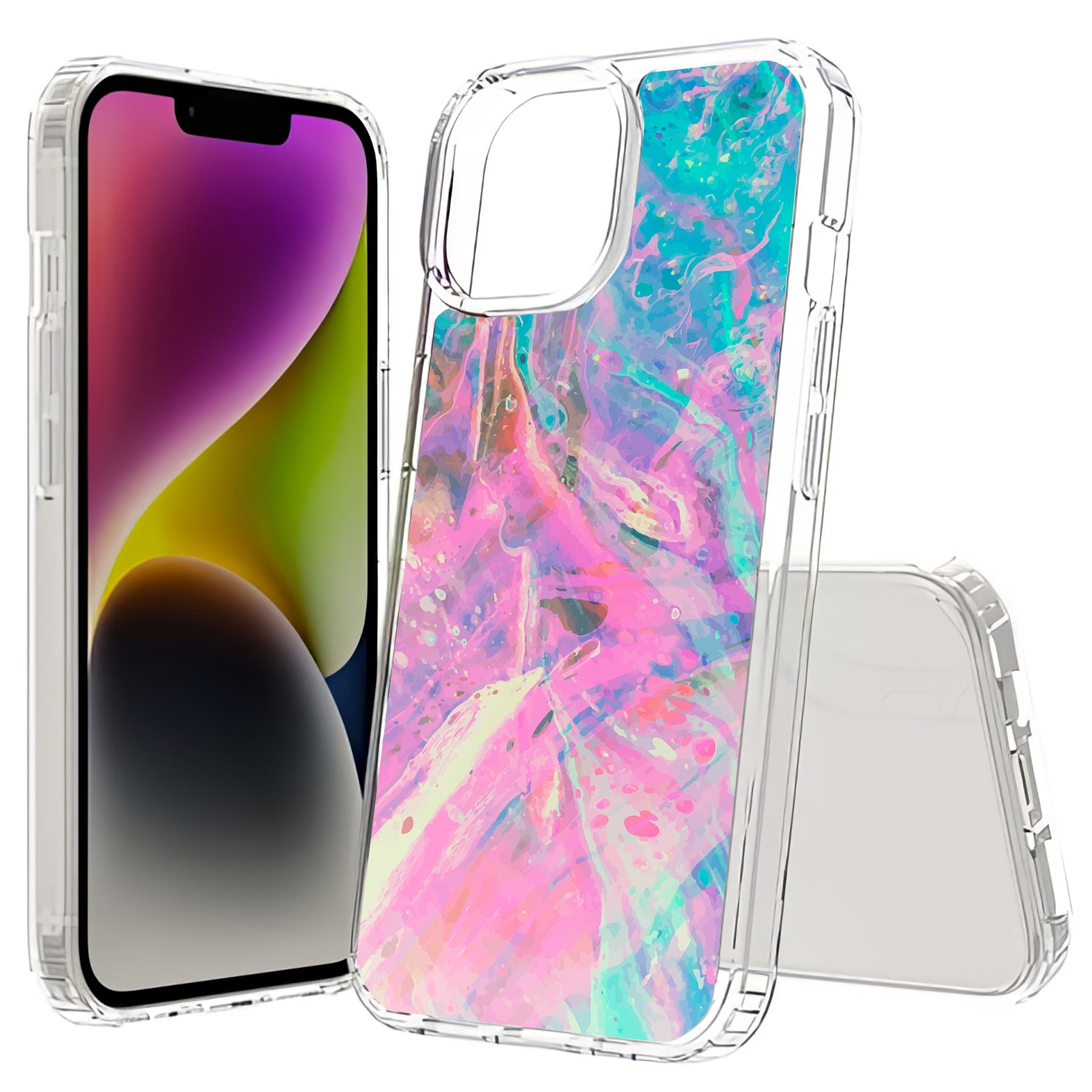 TalkingCase Hybrid Phone Cover Compatible for Apple iPhone 15, Opal ...