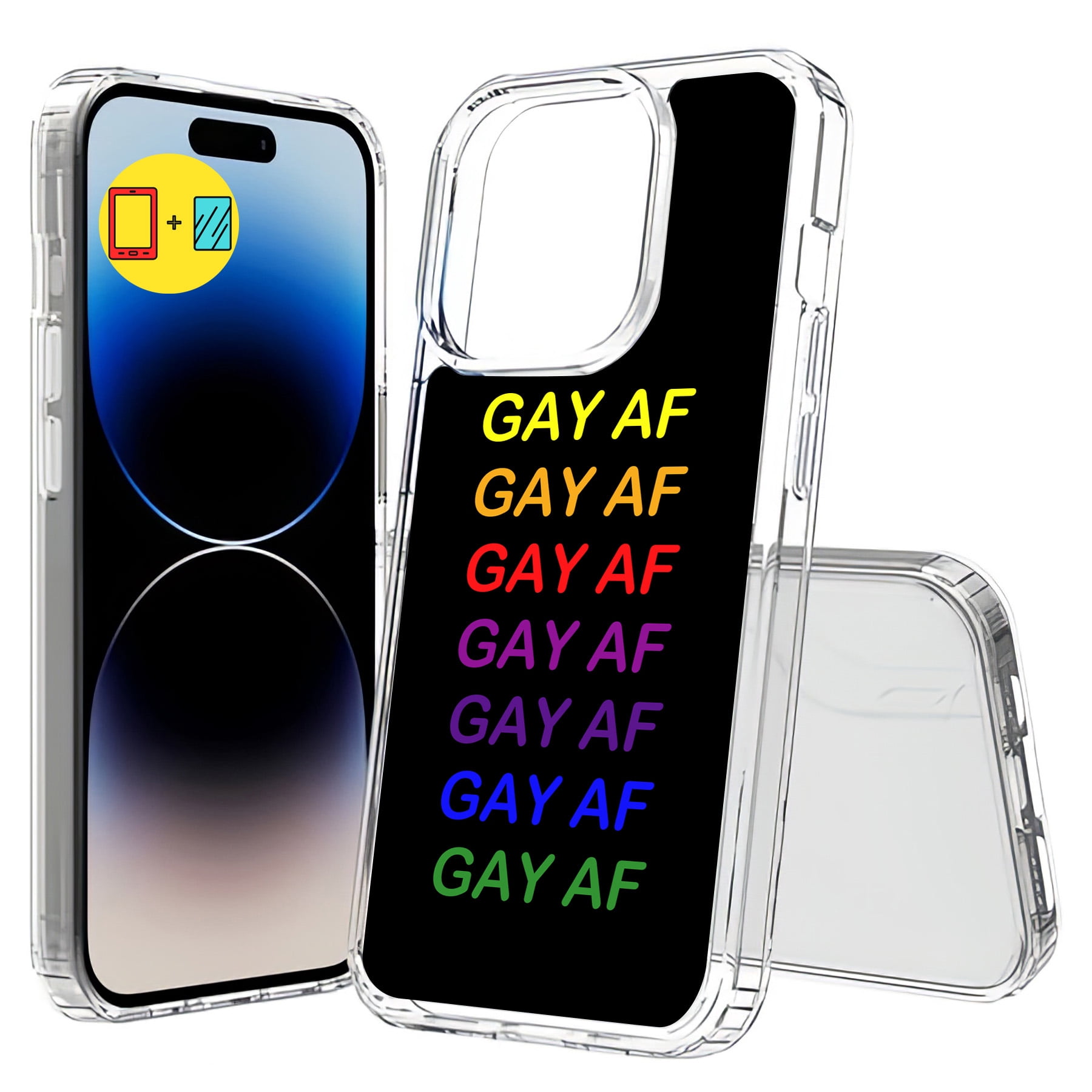 TalkingCase Hybrid Phone Cover Compatible for Apple iPhone 15 Pro, LGBT ...