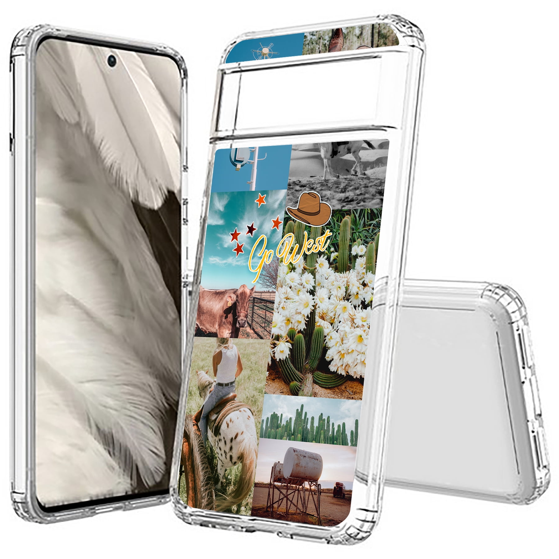 TalkingCase Hybrid Phone Cover Compatible for Google Pixel 8, Go West ...