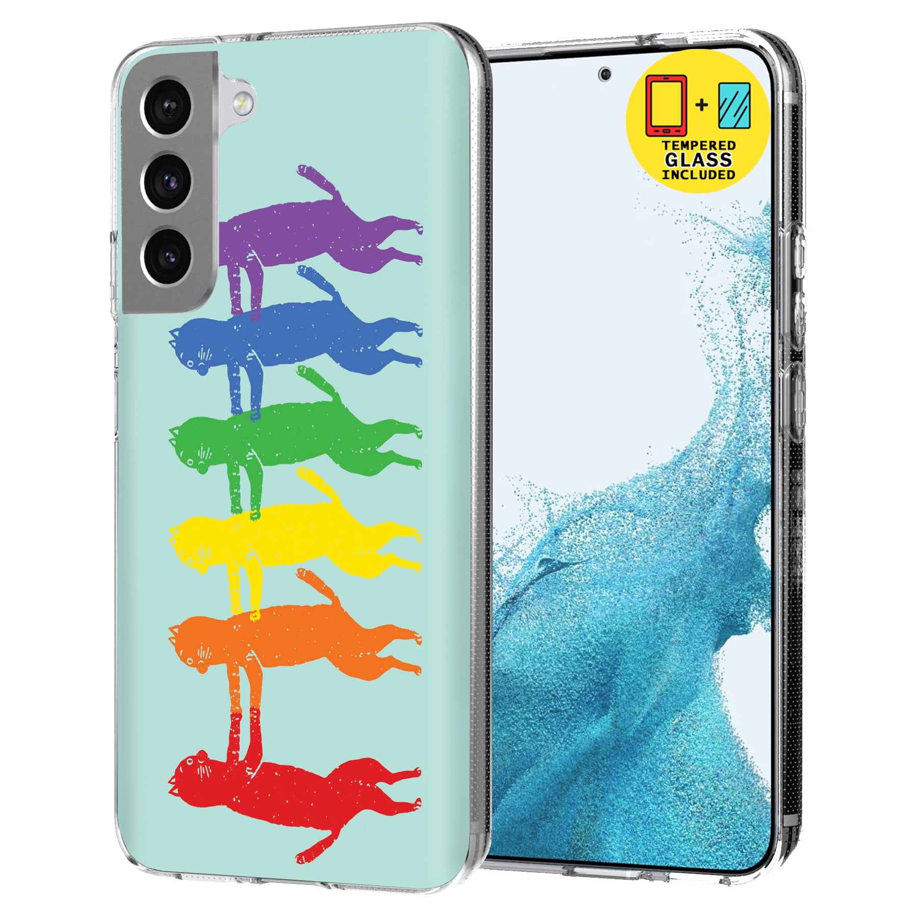 TalkingCase Slim Case Compatible for Samsung Galaxy S22 5G, Glass ...