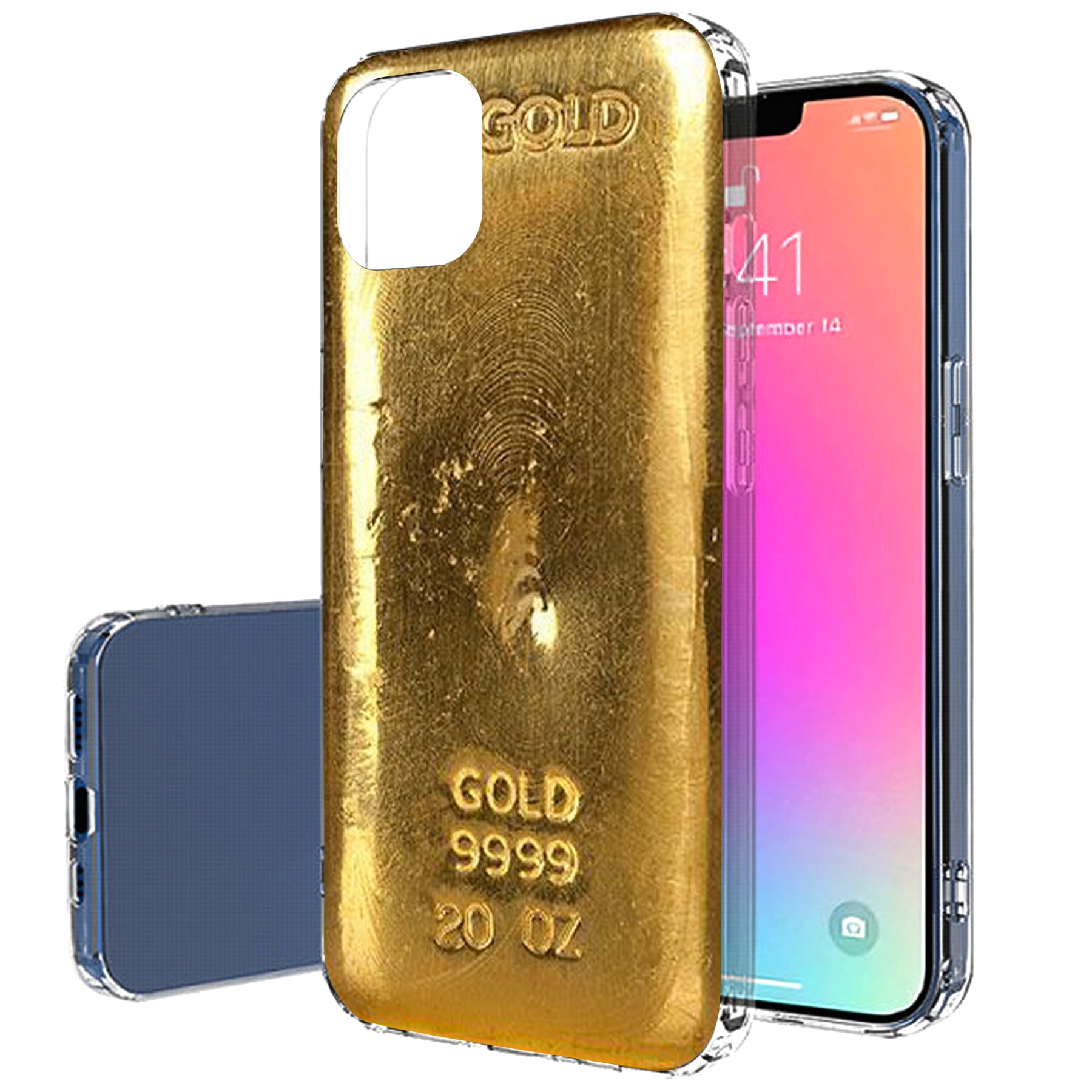 TalkingCase Slim Case for Apple iPhone 13, Gold Bar Bullion 3 Print ...