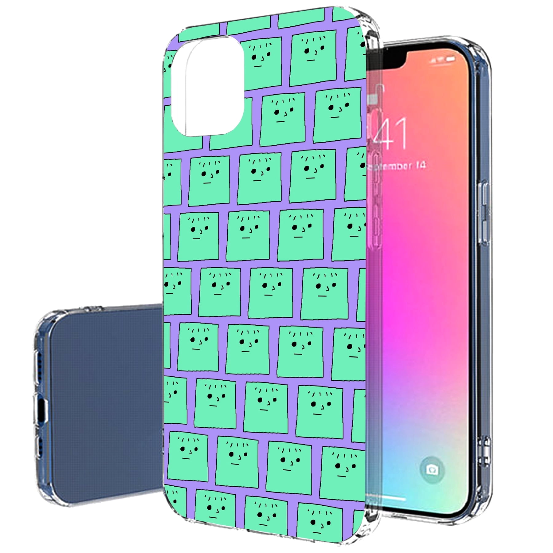 TalkingCase Slim Case for Apple iPhone 13, Box Face Print, Lightweight ...