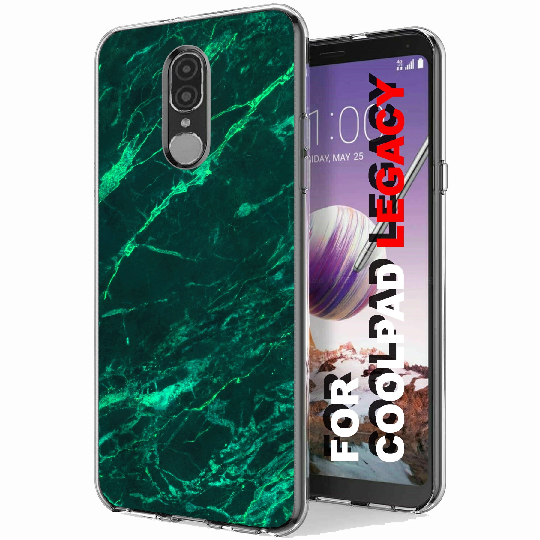 TalkingCase Slim Case for Coolpad Legacy, Green Marble Print ...