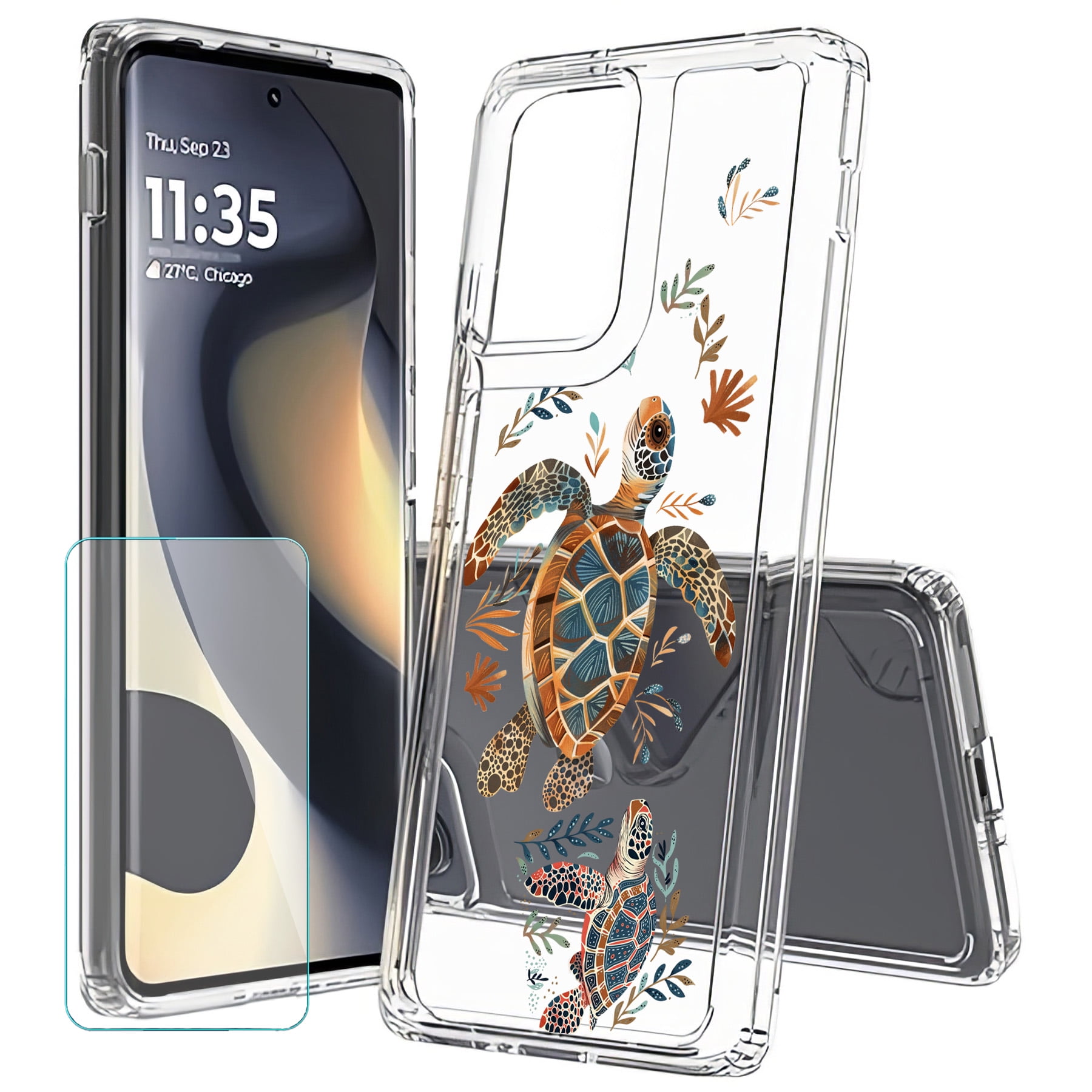 TalkingCase Slim Fit Phone Case Compatible for Motorola Edge 2024(Not Edge 50, Edge 2023), Sea ...