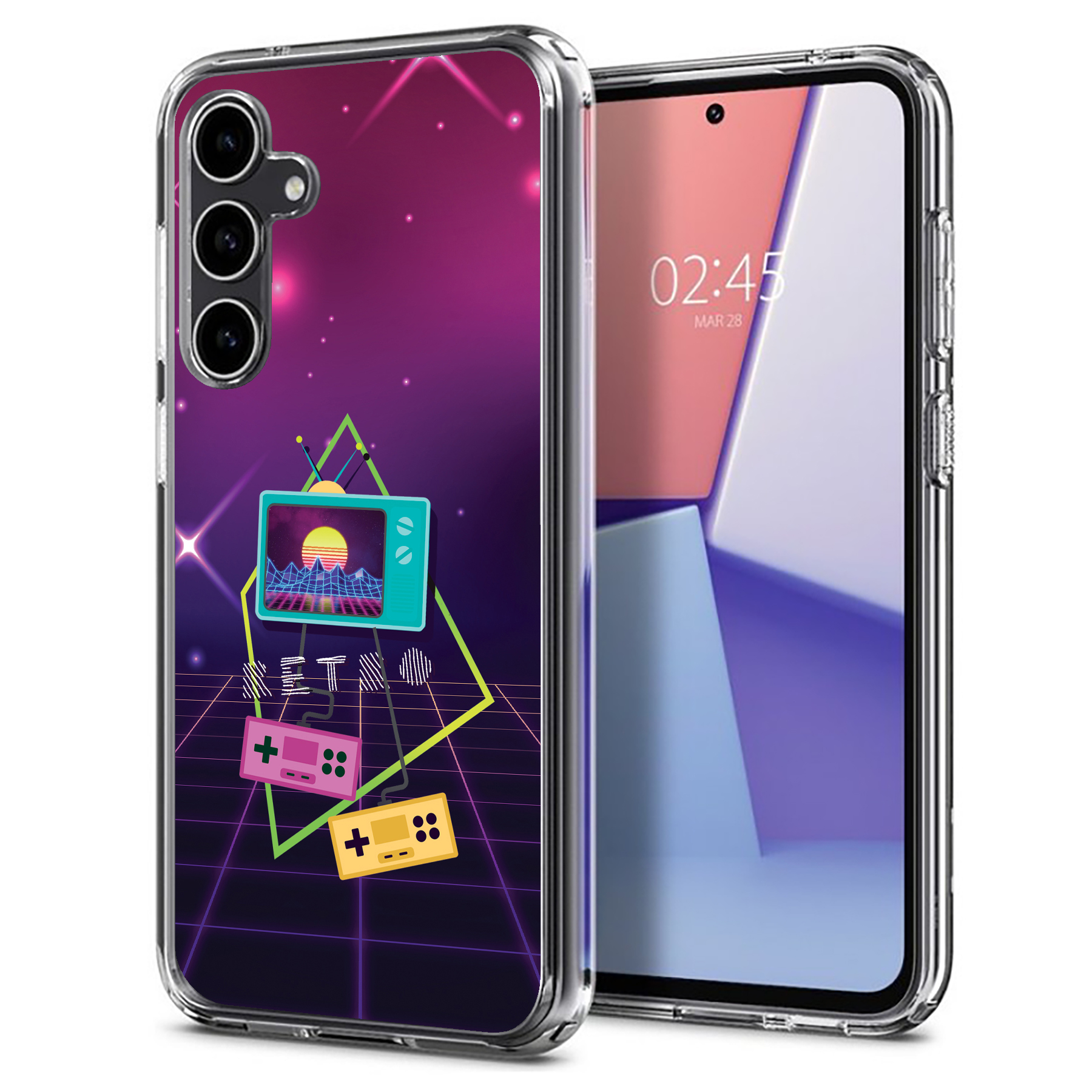 TalkingCase Slim Fit Phone Case Compatible for Samsung Galaxy S23 FE, Retro 80s Print, Military ...