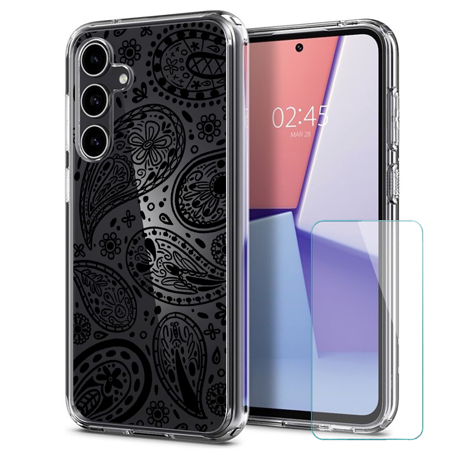 TalkingCase Slim Fit Phone Case Made for Samsung Galaxy S23 FE, Black ...